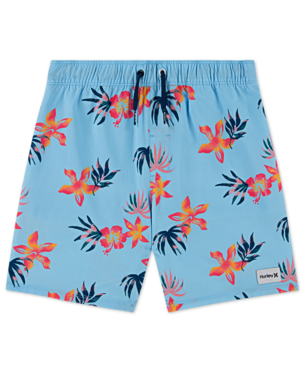 Click here for Hurley Boys 8-18 Floral Pull-On Swim Trunks - Blue... prices