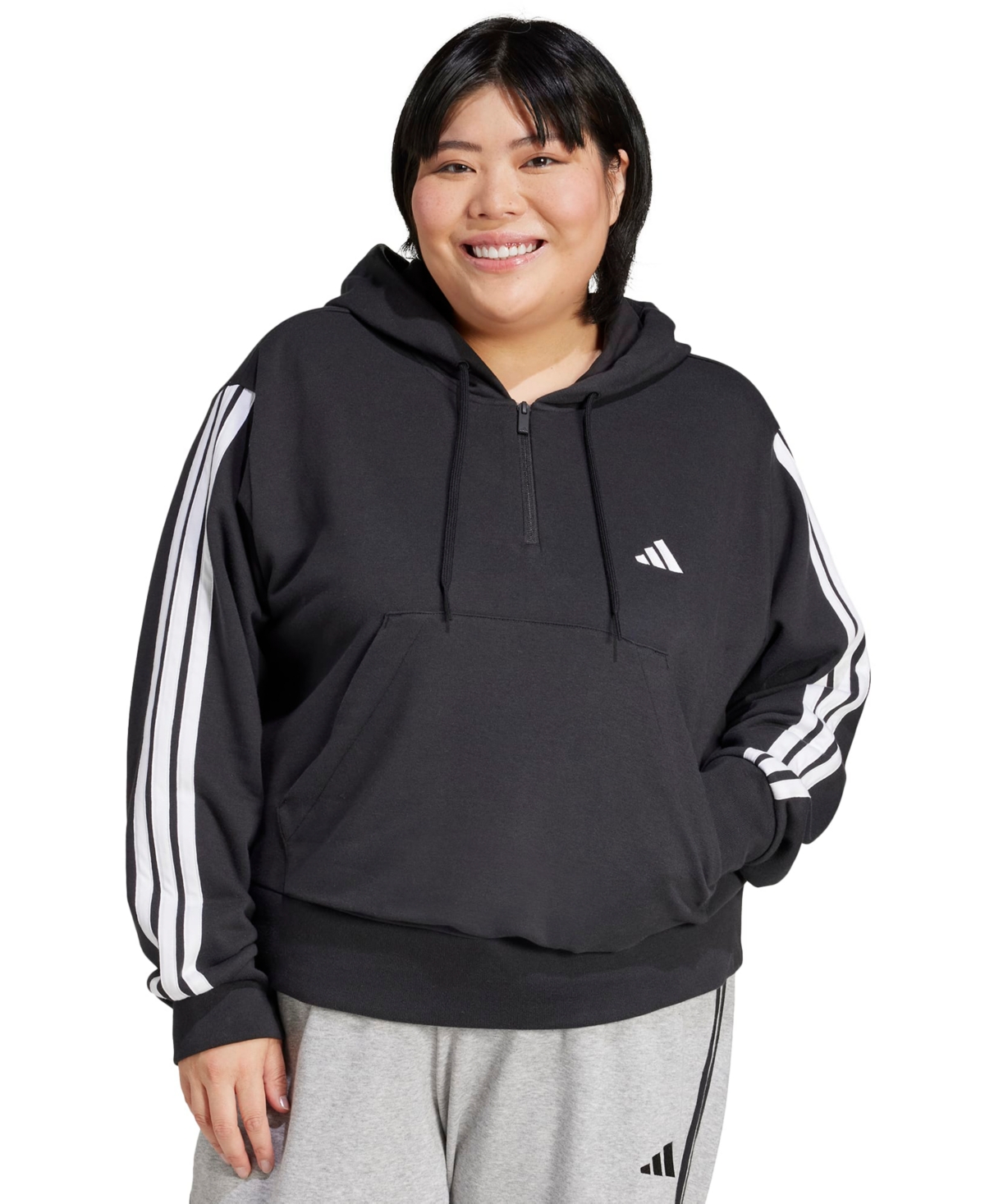 Click here for adidas Plus Size Essentials 3-Stripes French Terry... prices