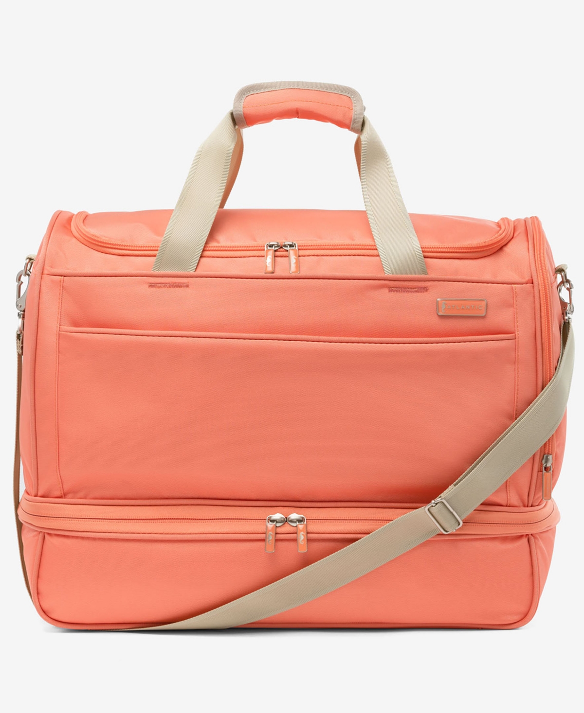 Click here for Atlantic Drop-Bottom Weekender - Coral Orange prices