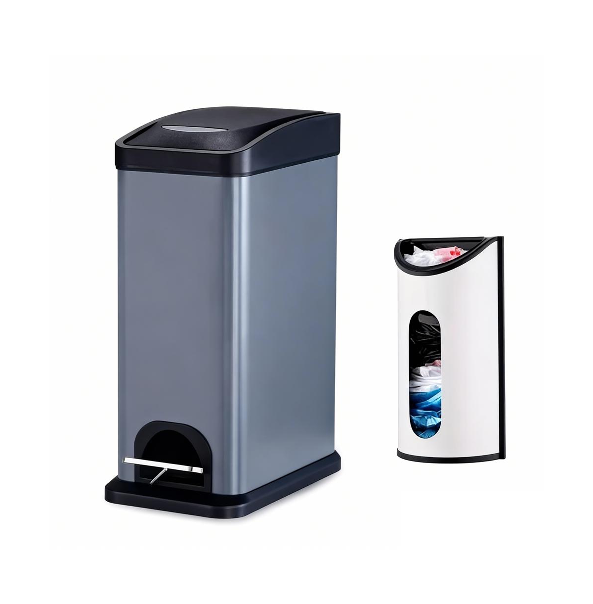 Click here for 2 Gallon Step On Trash Can Set and Plastic Bag Org... prices