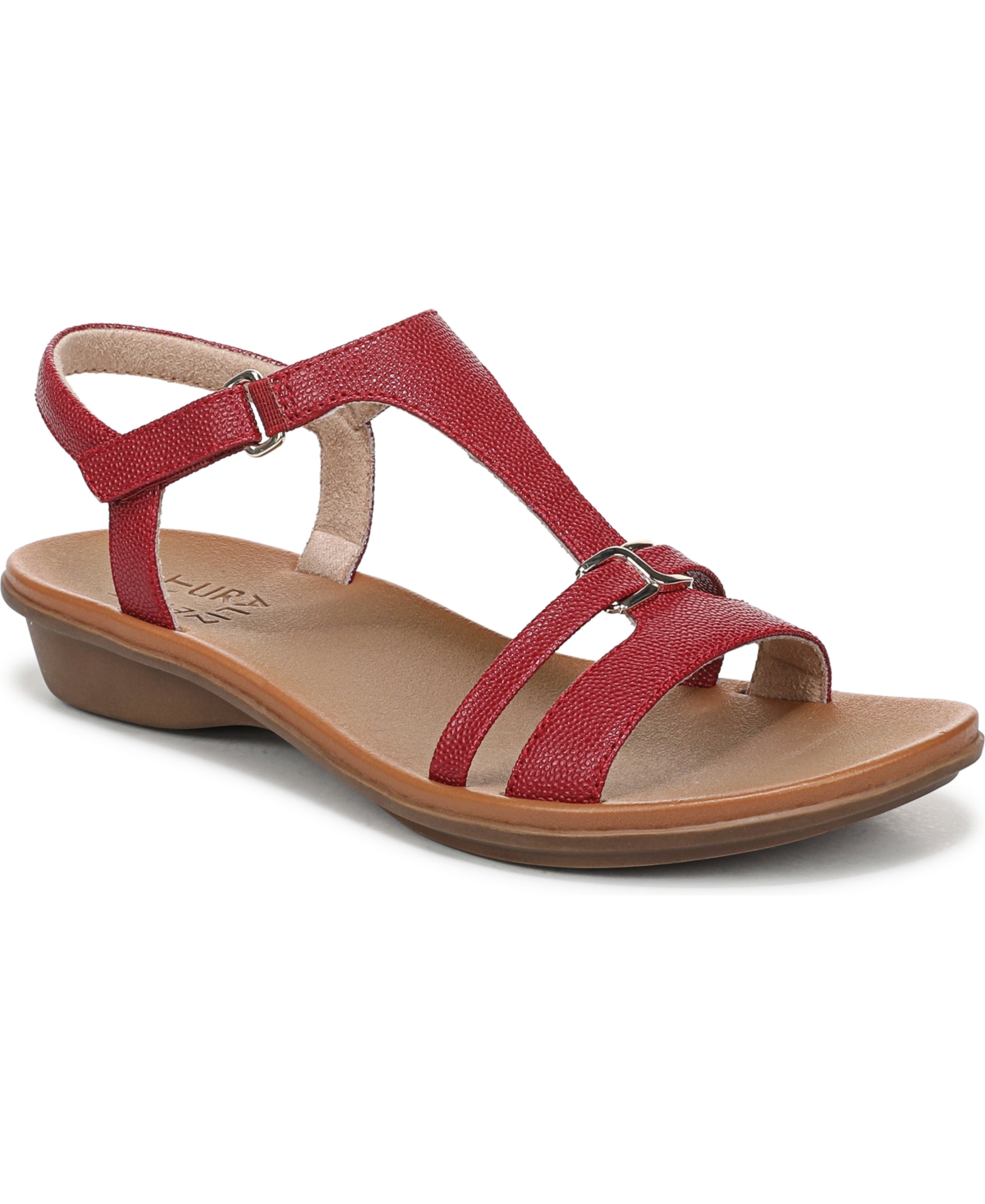 Click here for Naturalizer Womens Sofia Strappy Sandals - Red Peb... prices