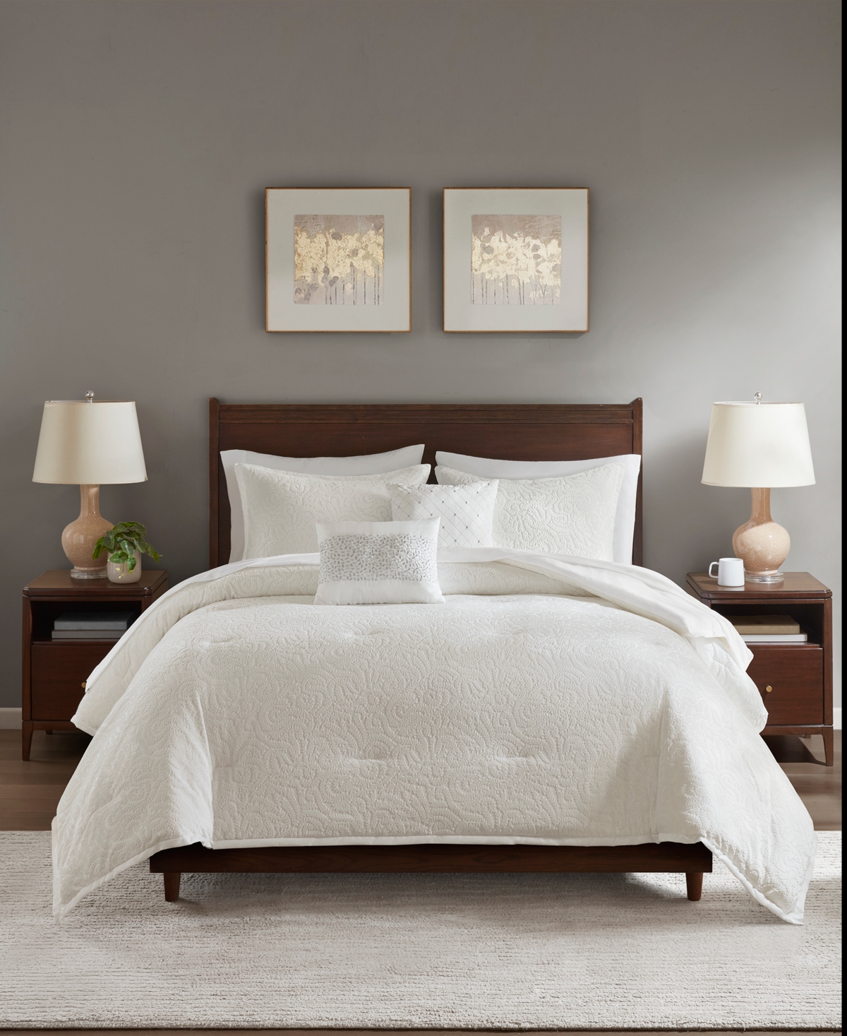 Click here for Addison Park Blanca Floral 9-Pc. Comforter Set  Qu... prices