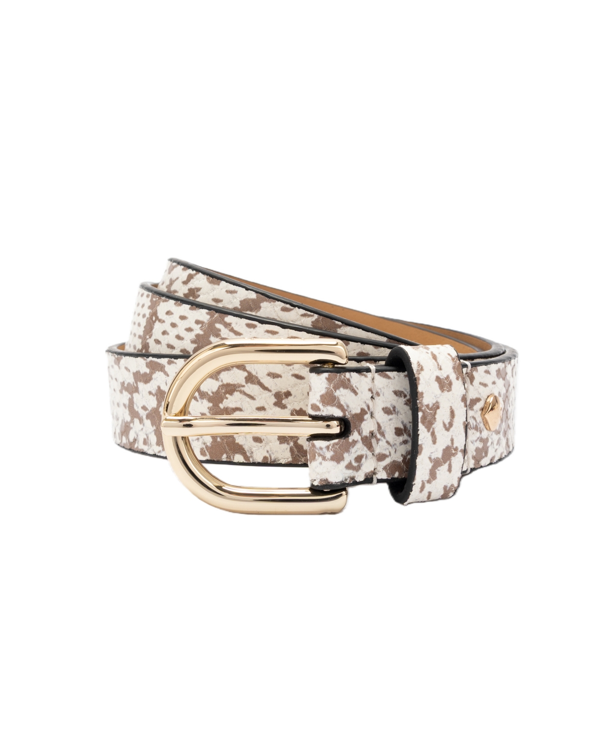 Click here for kate spade new york Printed Snake Belt - Cream Mul... prices