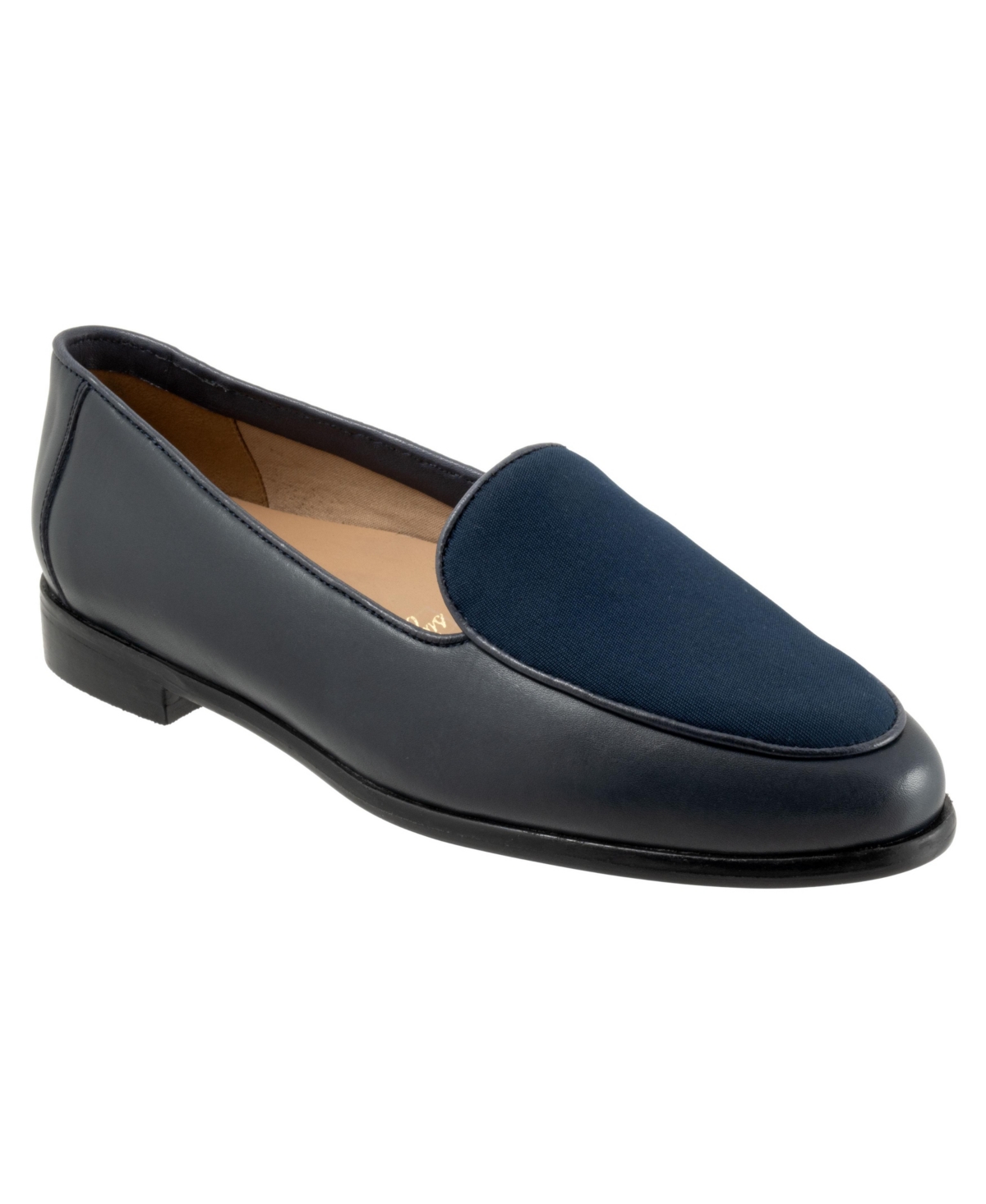 Click here for Trotters Womens Layla Flat - Navy prices