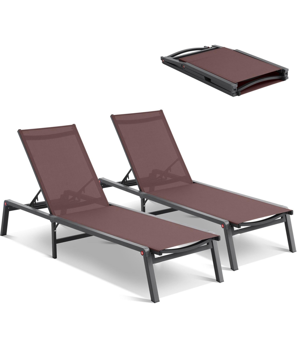 Click here for Slickblue Chaise Lounge Chair Outdoor Patio Lounge... prices