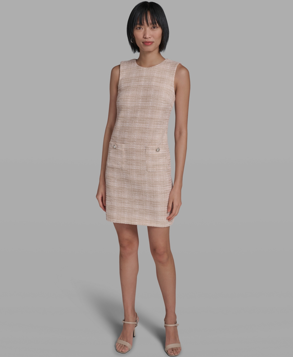 Click here for Karl Lagerfeld Paris Womens Sleeveless Shift Dress... prices