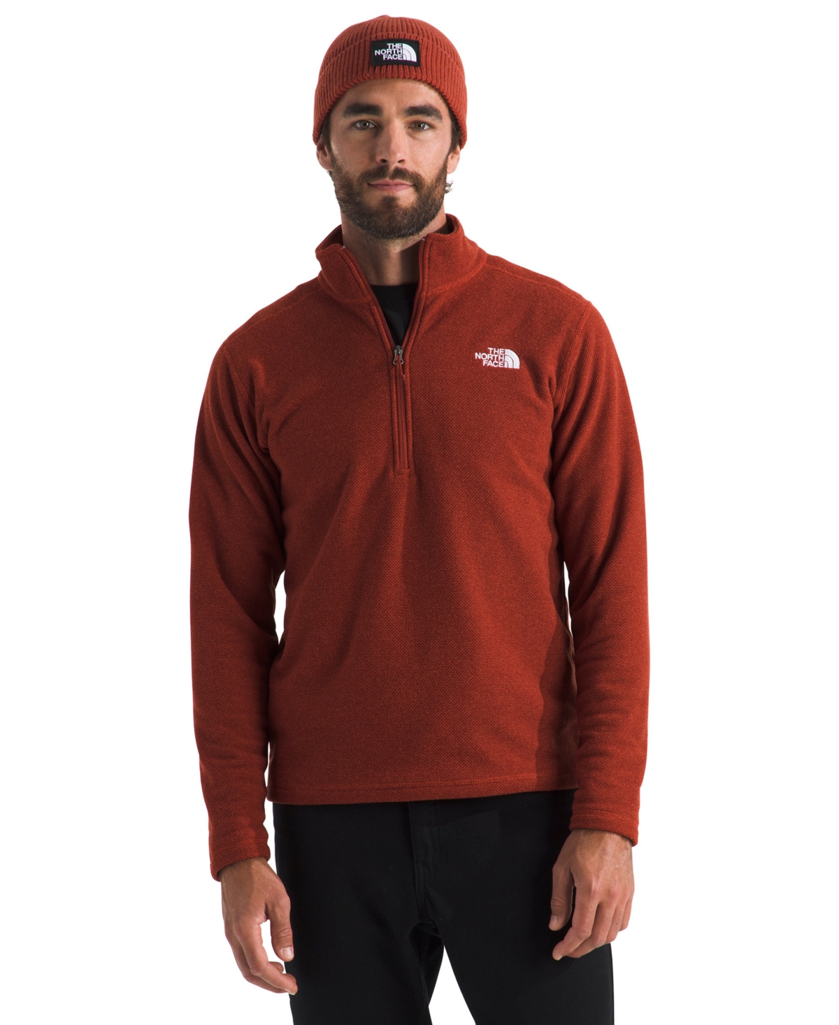 Click here for The North Face Mens Textured Cap Rock Quarter-Zip... prices