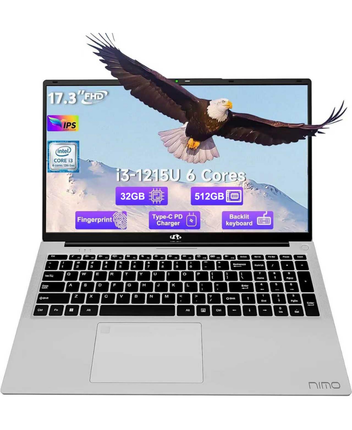 Click here for Nimo 17.3" Ips Fhd-Laptop Intel 6 Cores i3-12... prices