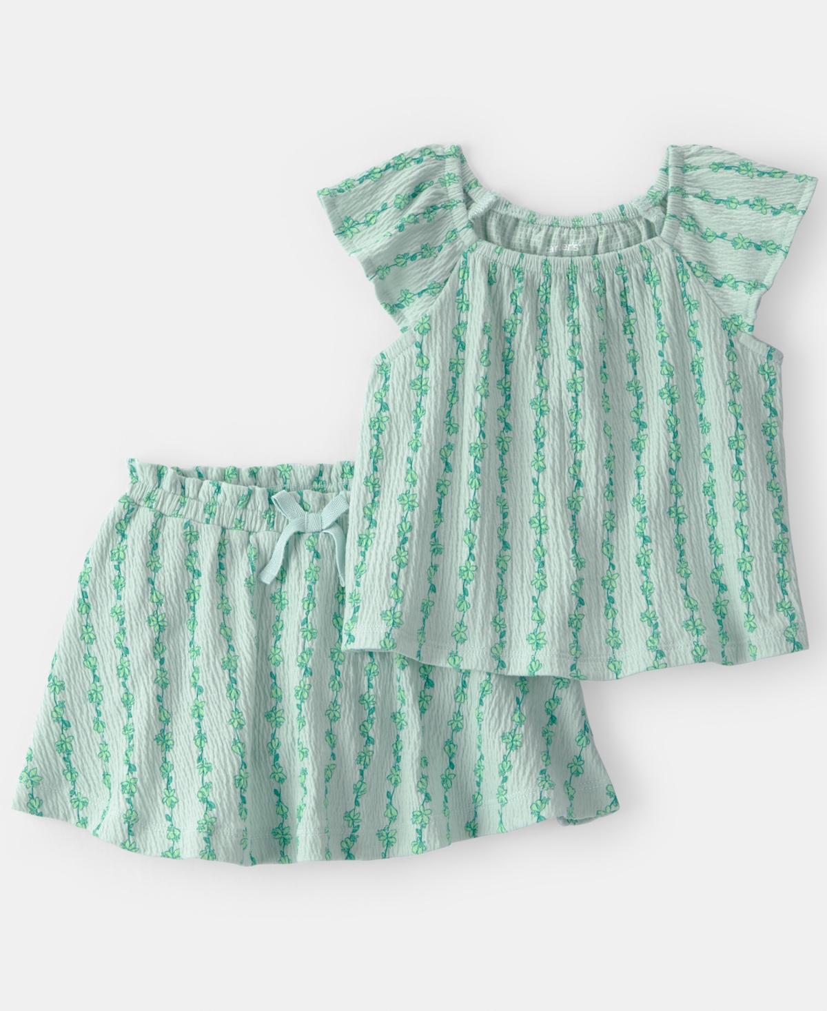 Click here for Carters Baby Girls Vine Short-Sleeve Top & Skirt... prices