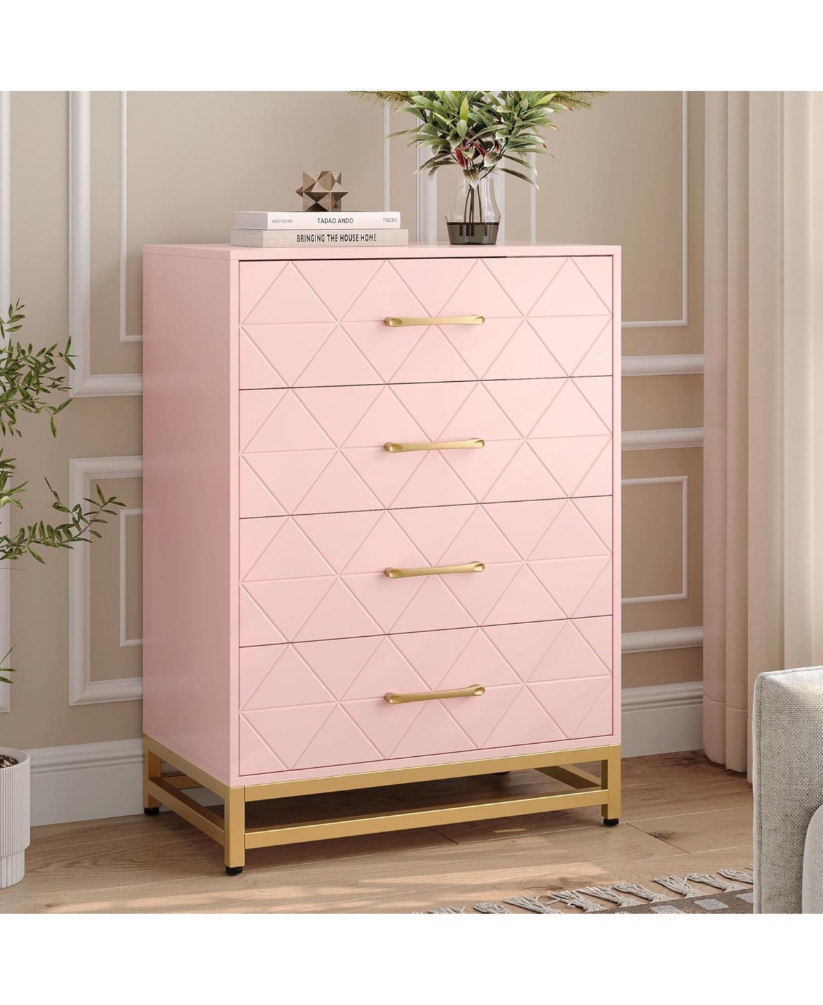 Click here for Gaomon Dresser for Bedroom with 4 Drawer  Modern D... prices