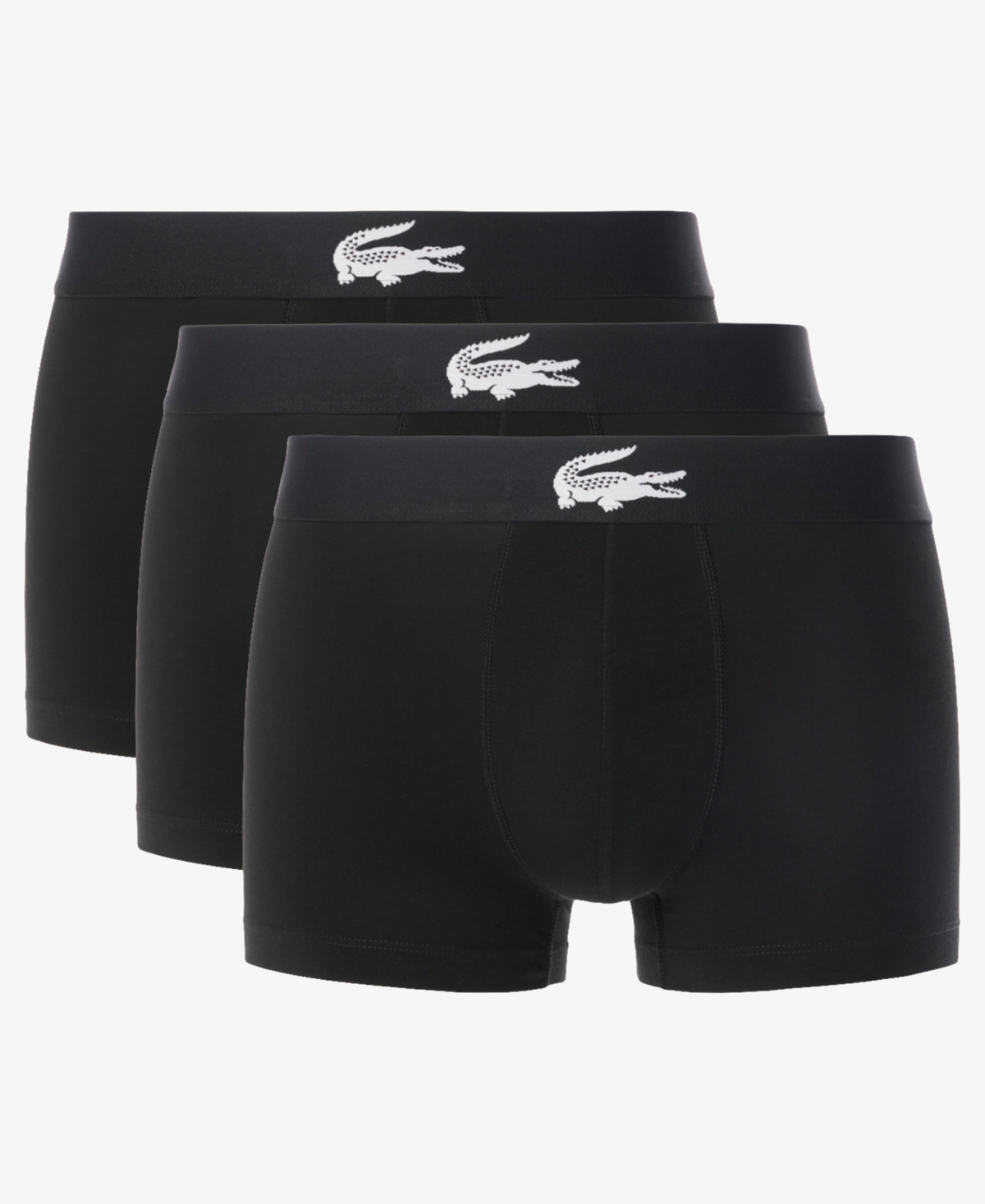 Click here for Lacoste Mens Elastic Waistband Trunks  3-Pack - Bl... prices