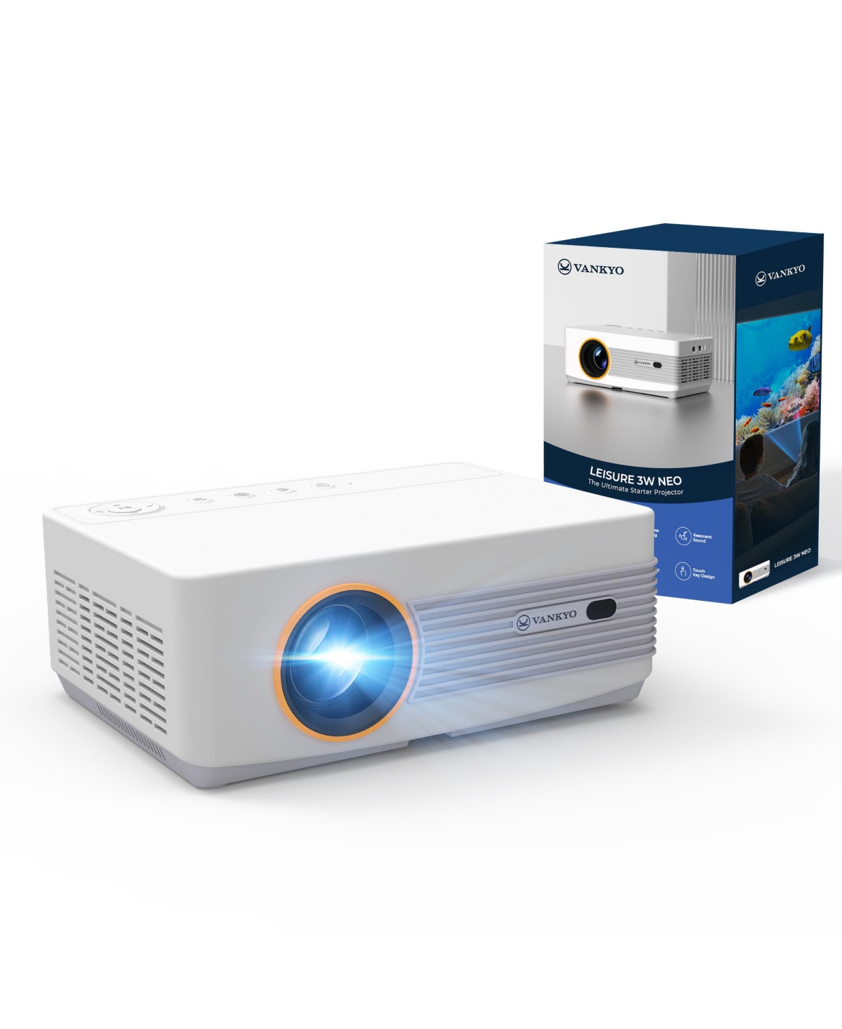 Click here for Vankyo Leisure 3W Neo Projector - White prices