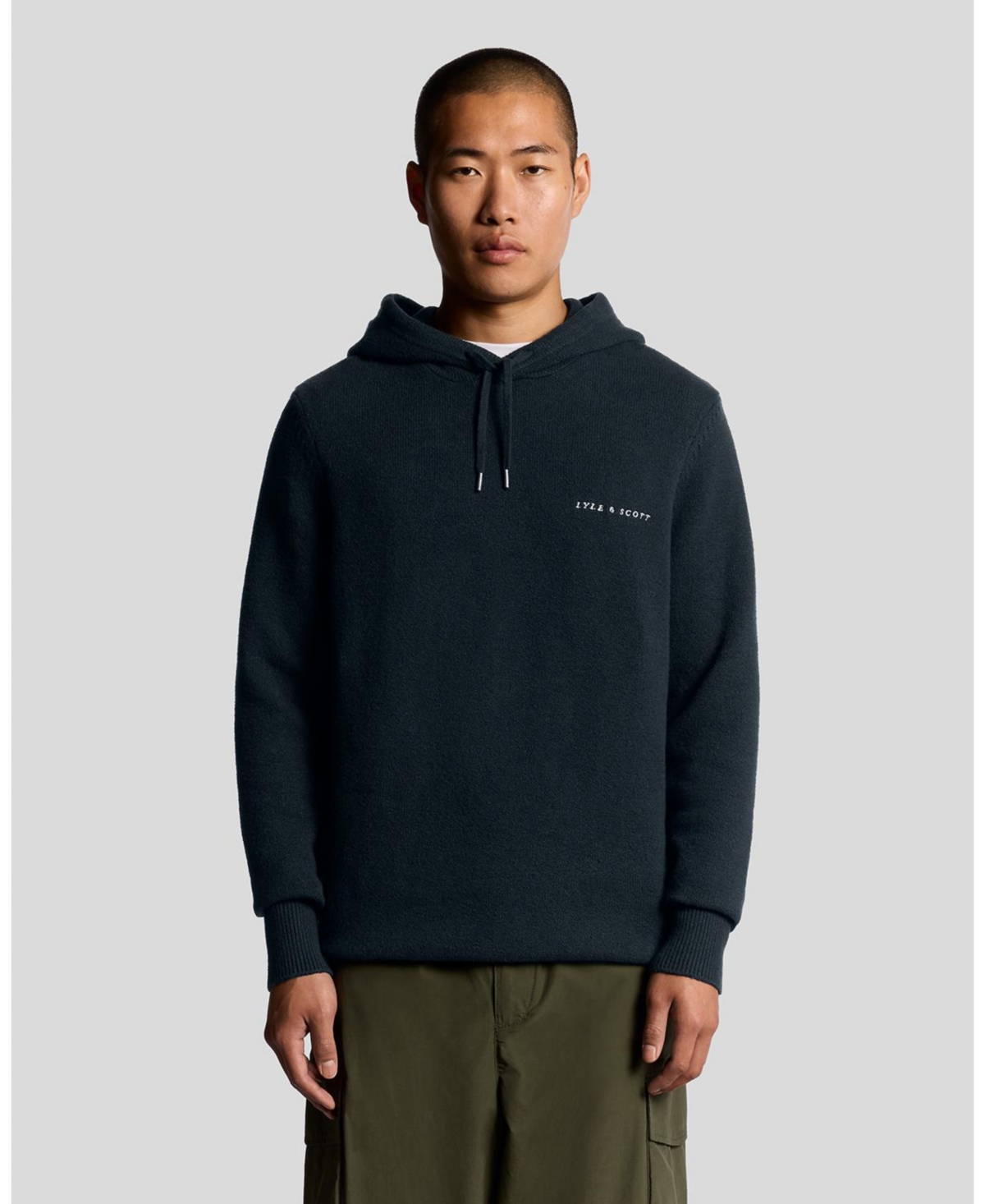 Click here for Lyle & Scott Mens Script Long Sleeve Knitted Hoodi... prices