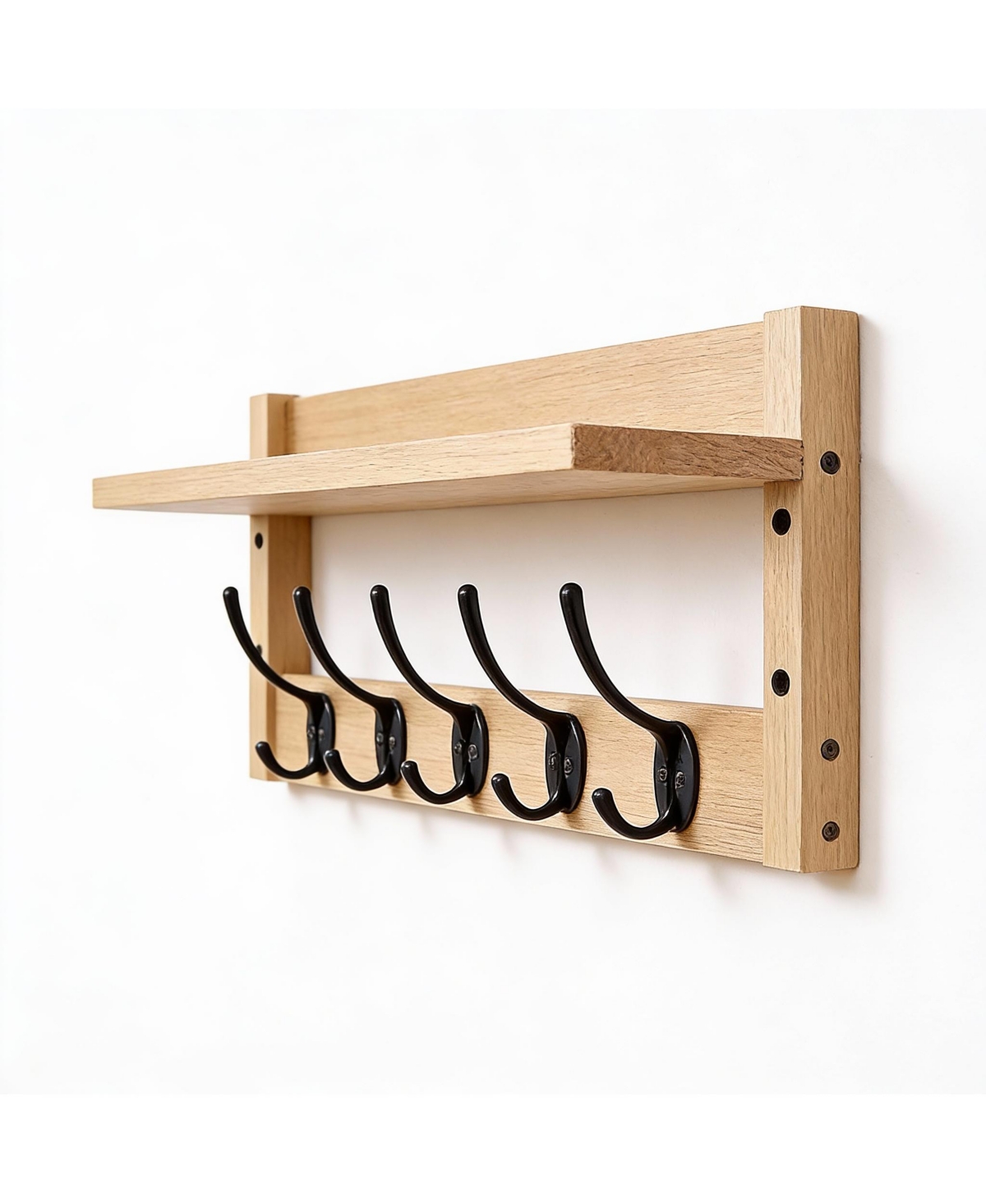 Click here for Yigii Wall-Mounted Coat Rack with Hooks and Shelf... prices