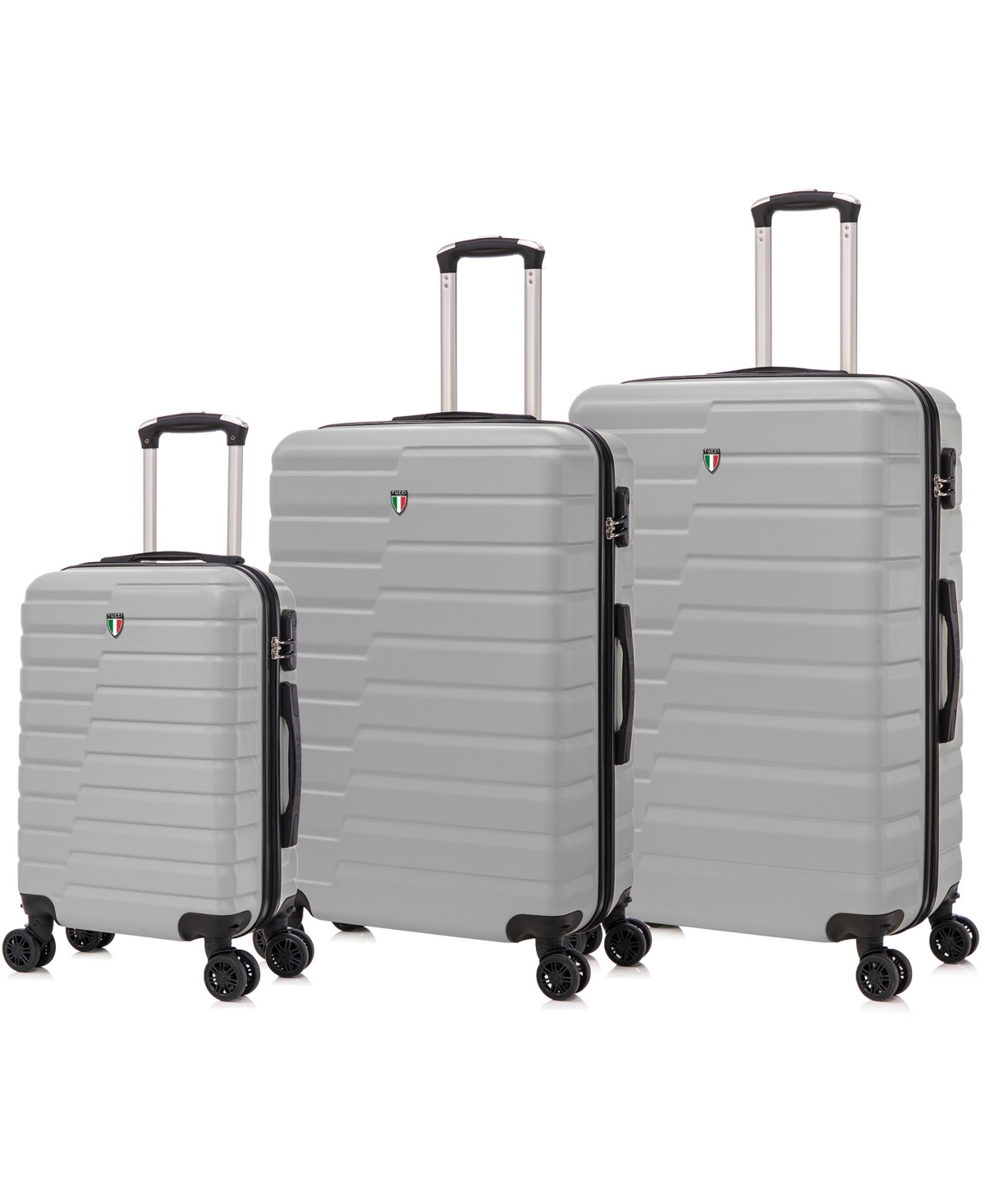 Click here for Tucci Italy Marvello 3-Pc. Hardside Luggage Set -... prices