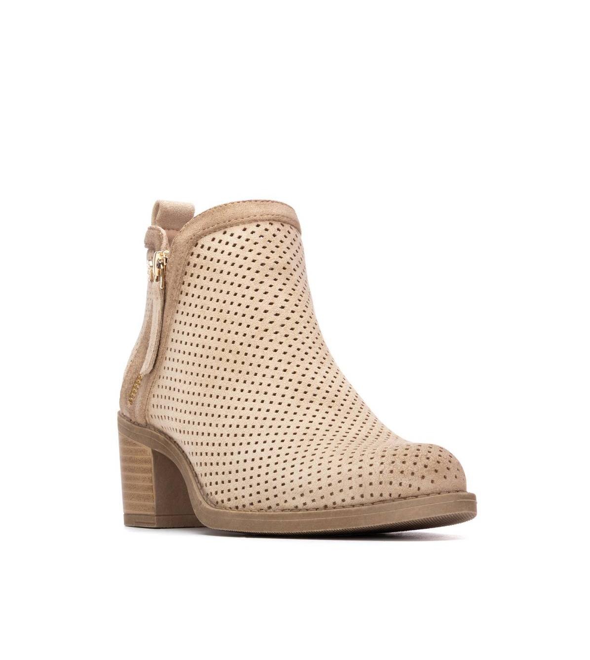 Click here for Xti Womens Suede Ankle Booties - Beige prices