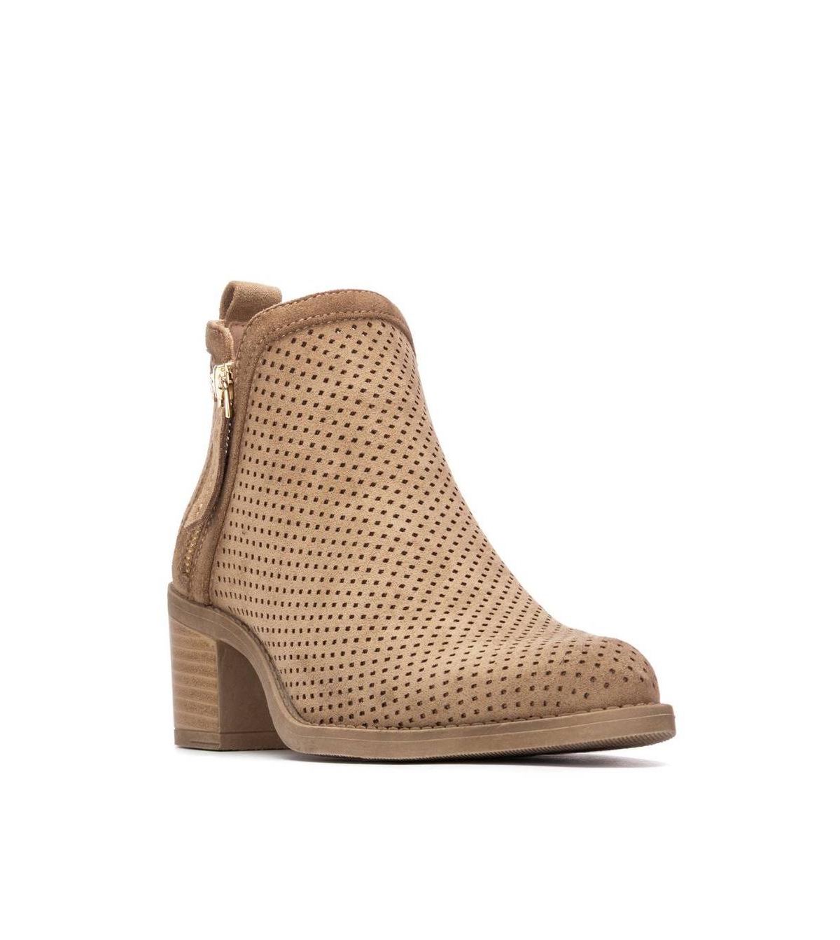 Click here for Xti Womens Suede Ankle Booties - Taupe prices