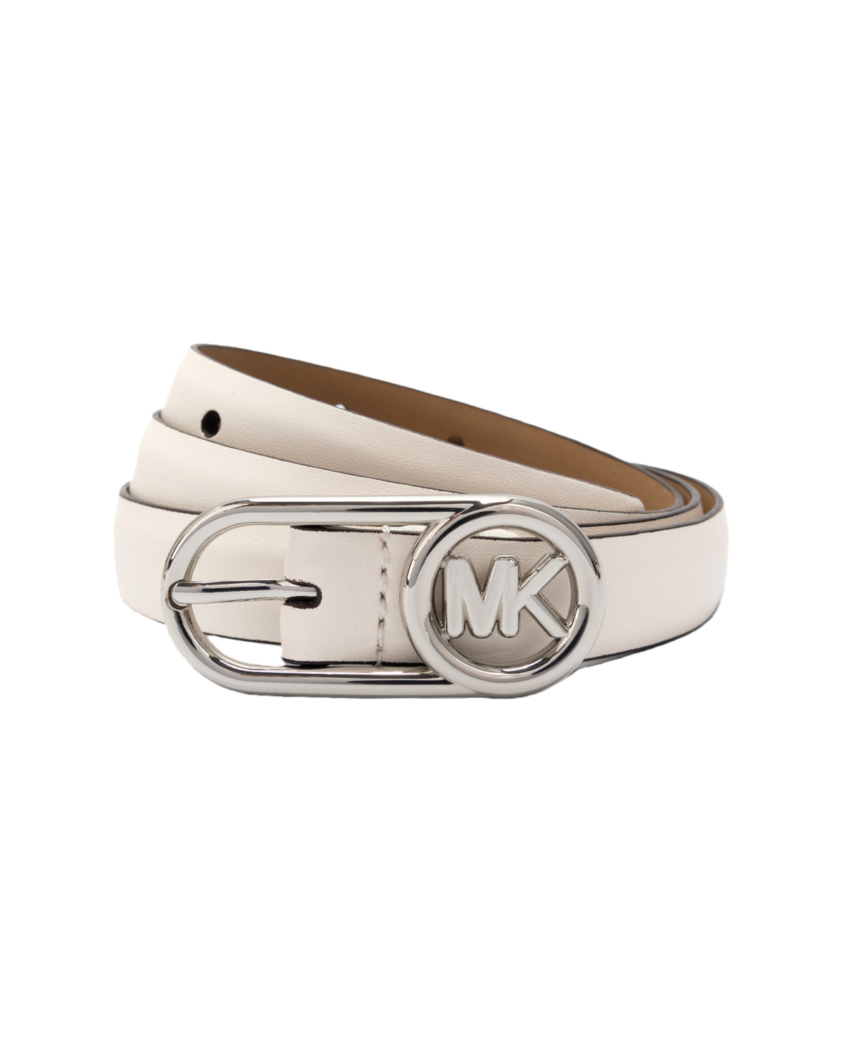 Click here for Michael Michael Kors Bubble Buckle Belt - Optic Wh... prices