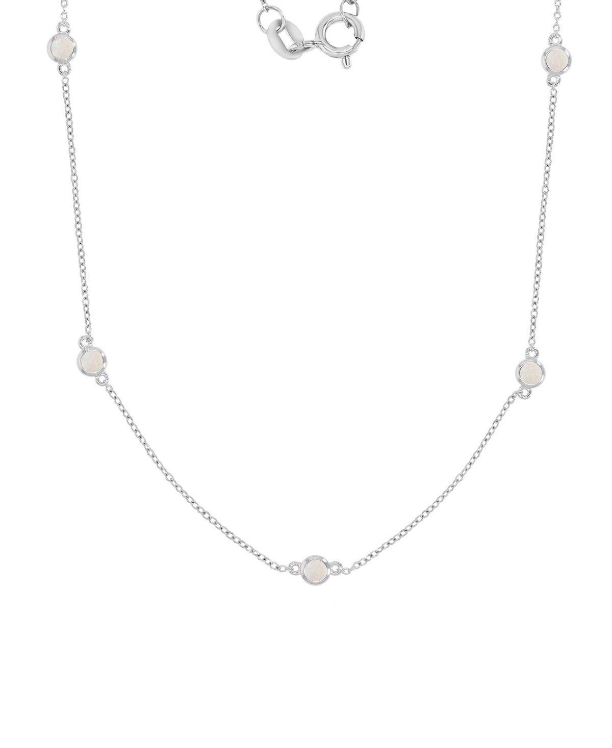 Click here for Macys Created Opal (0.35 ct. t.w.) Station Necklac... prices