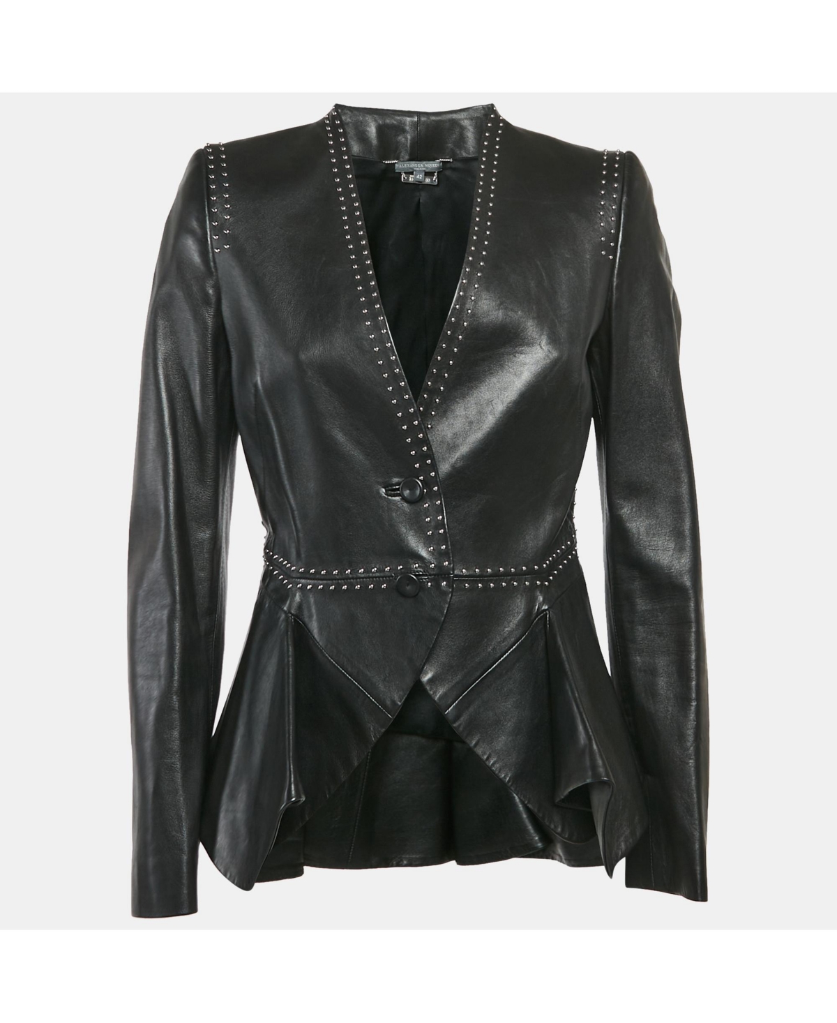 Click here for Pre-Owned Alexander Mcqueen Womens Black Studded B... prices