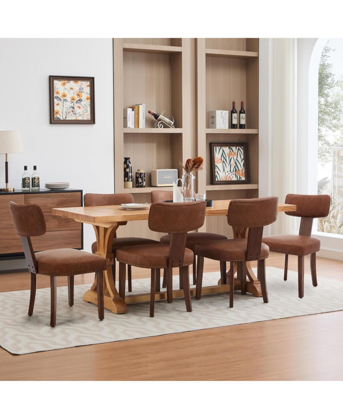 Click here for gaomon Dining Chairs Modern Leather Kitchen Chairs... prices