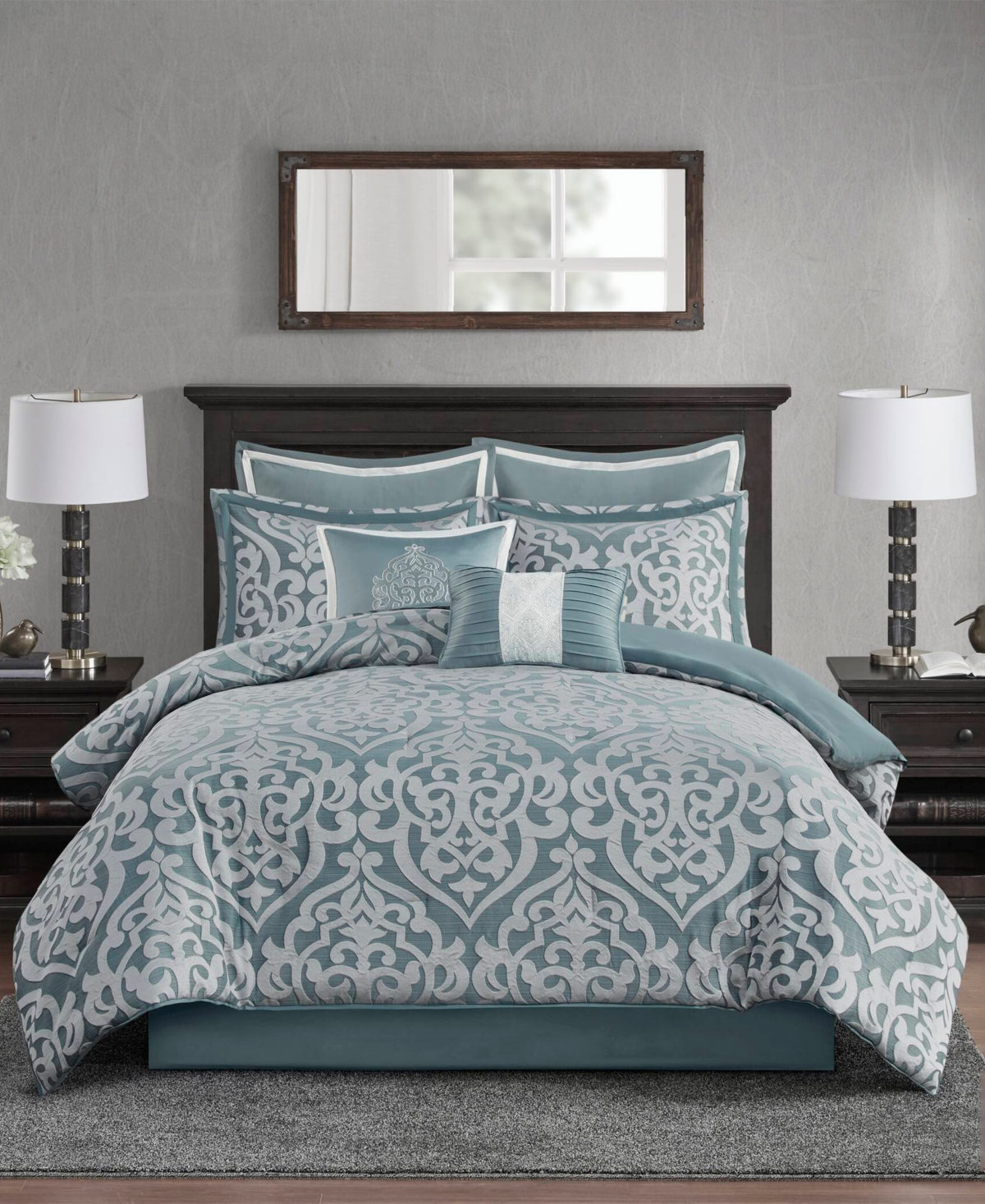 Click here for Madison Park Odette Jacquard 8-Pc. Comforter Set... prices