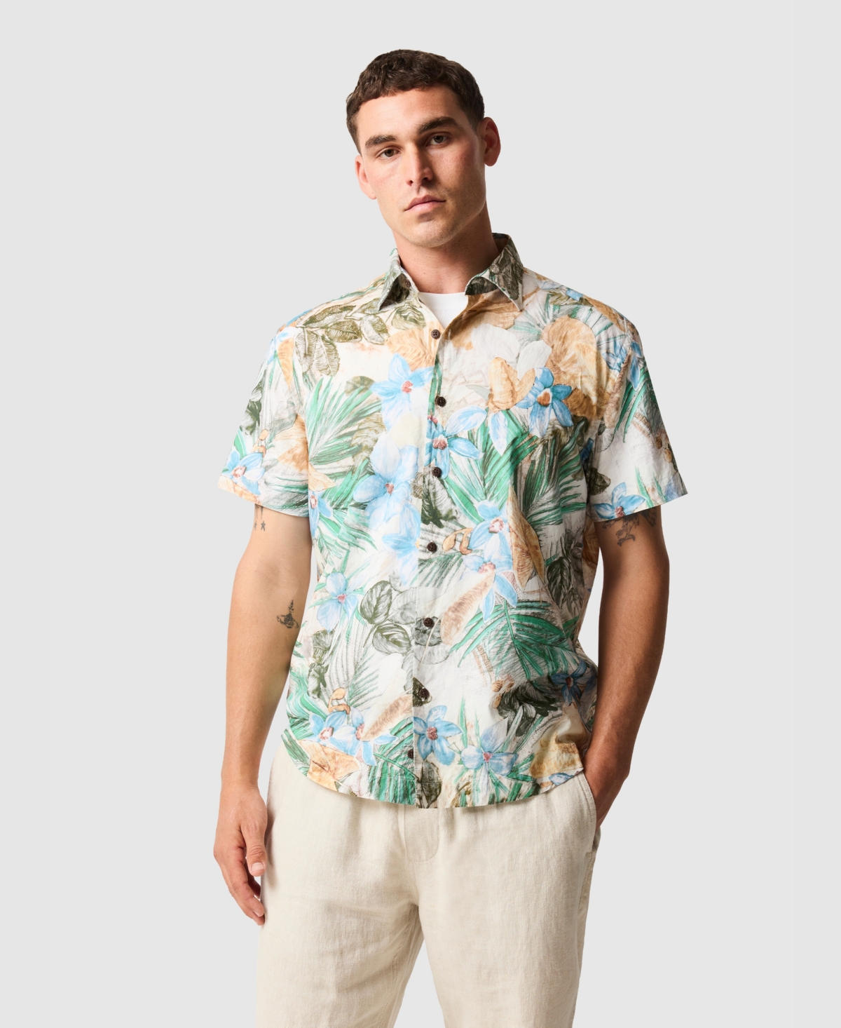 Click here for Rodd & Gunn Mens Otokia Shirt - Botanical prices