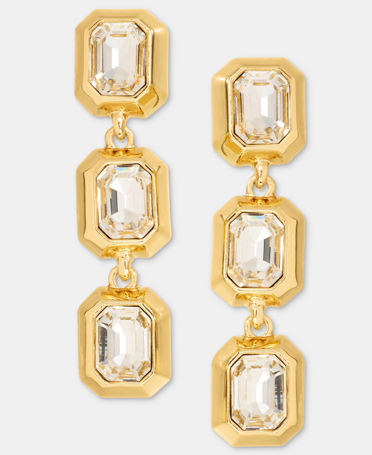 Click here for Karl Lagerfeld Paris Stone Linear Earrings - White prices