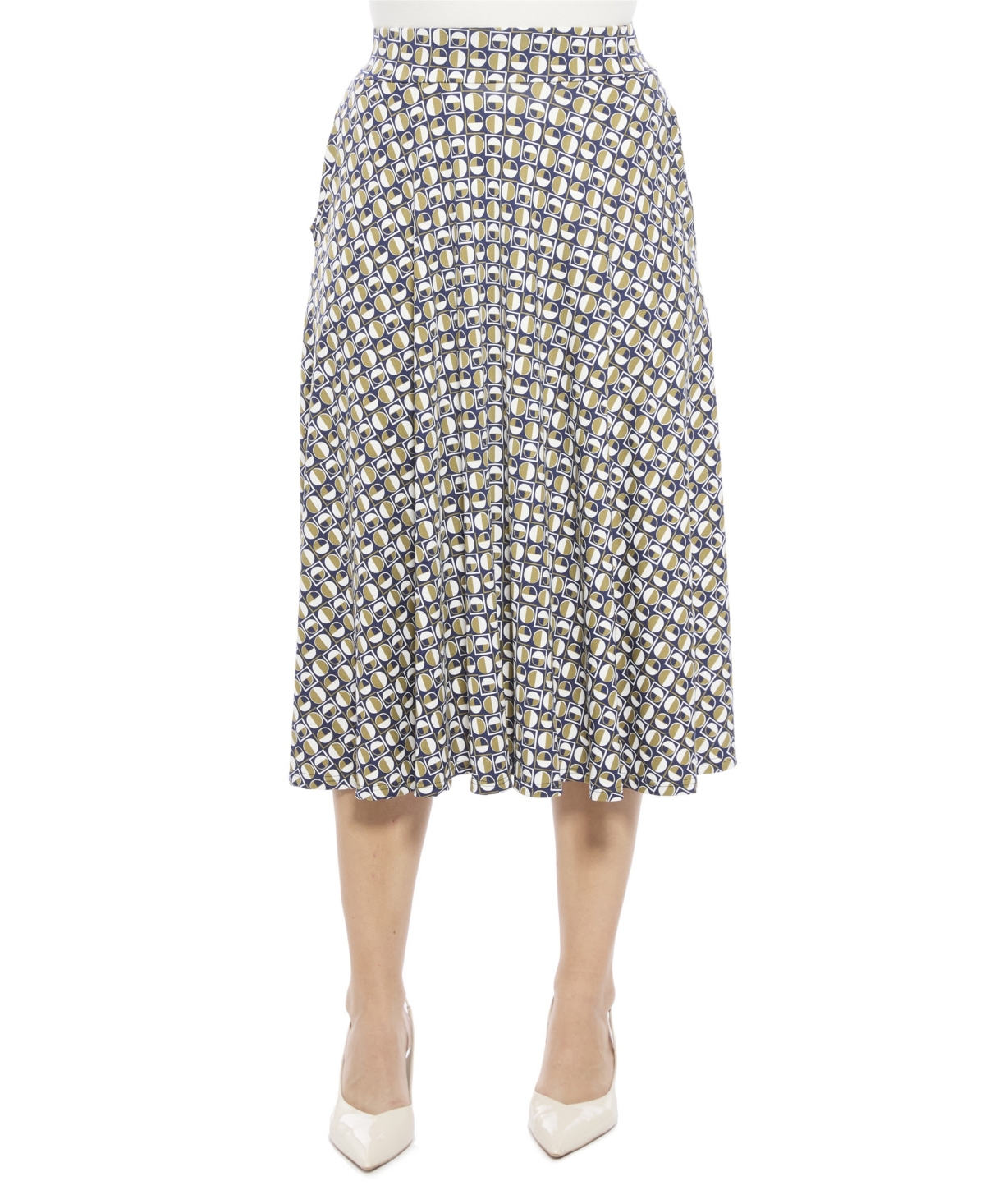 Click here for 24seven Comfort Apparel Womens Geometric Elastic W... prices