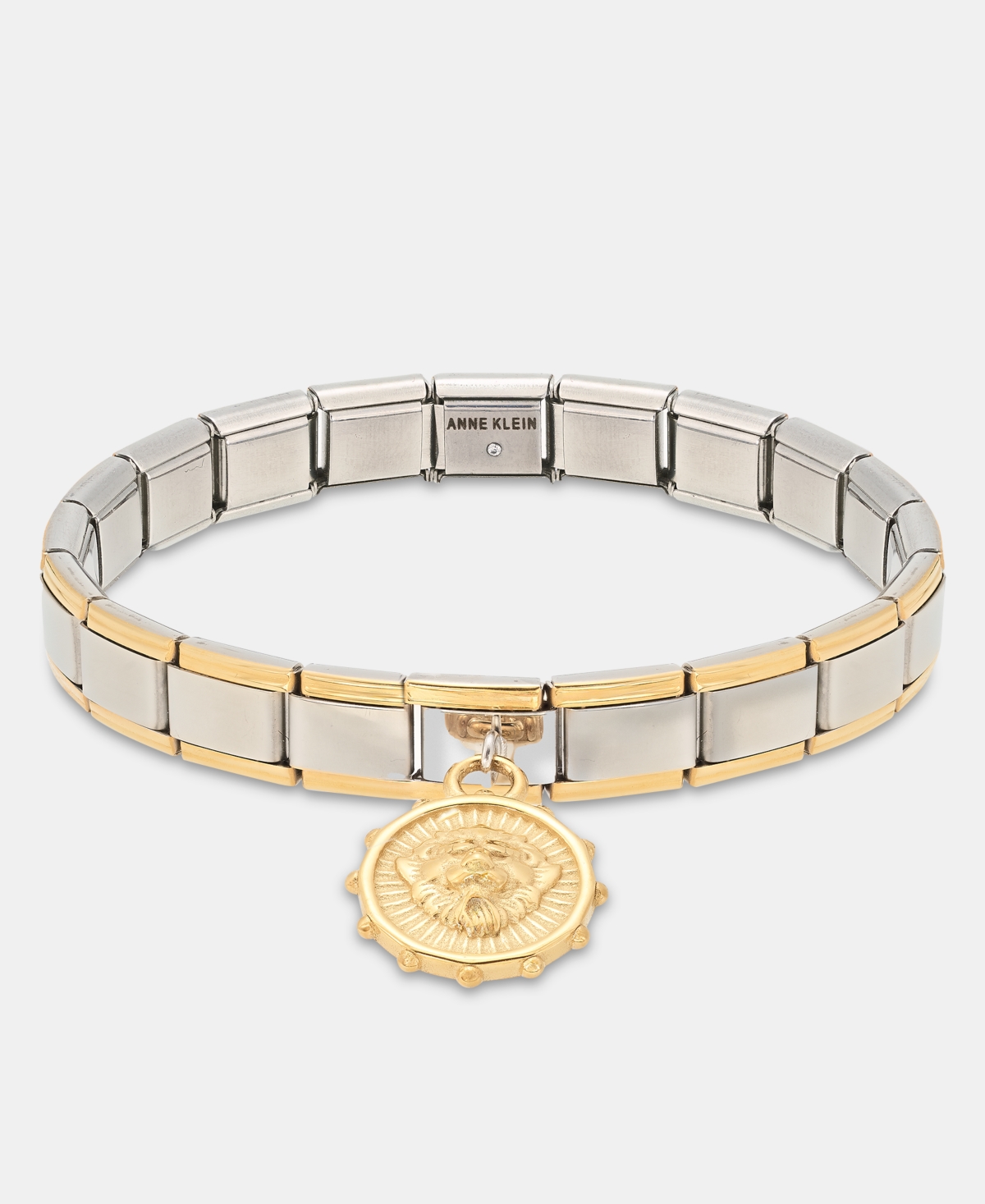 Click here for Anne Klein Lion Charm Stretch Bracelet - T-tone prices
