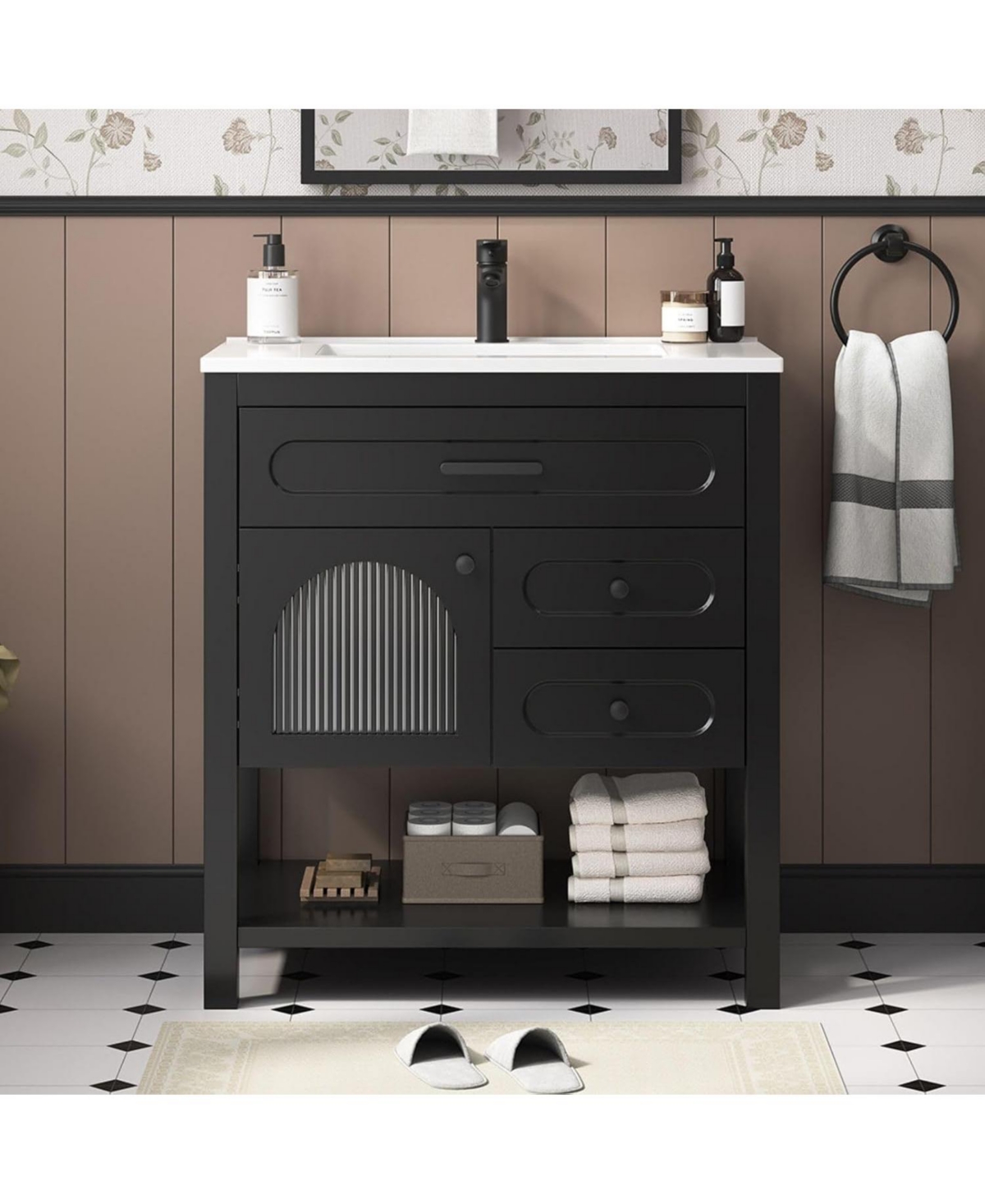 Click here for Busdays 30 Inch Bathroom Vanity with Sink  Solid W... prices