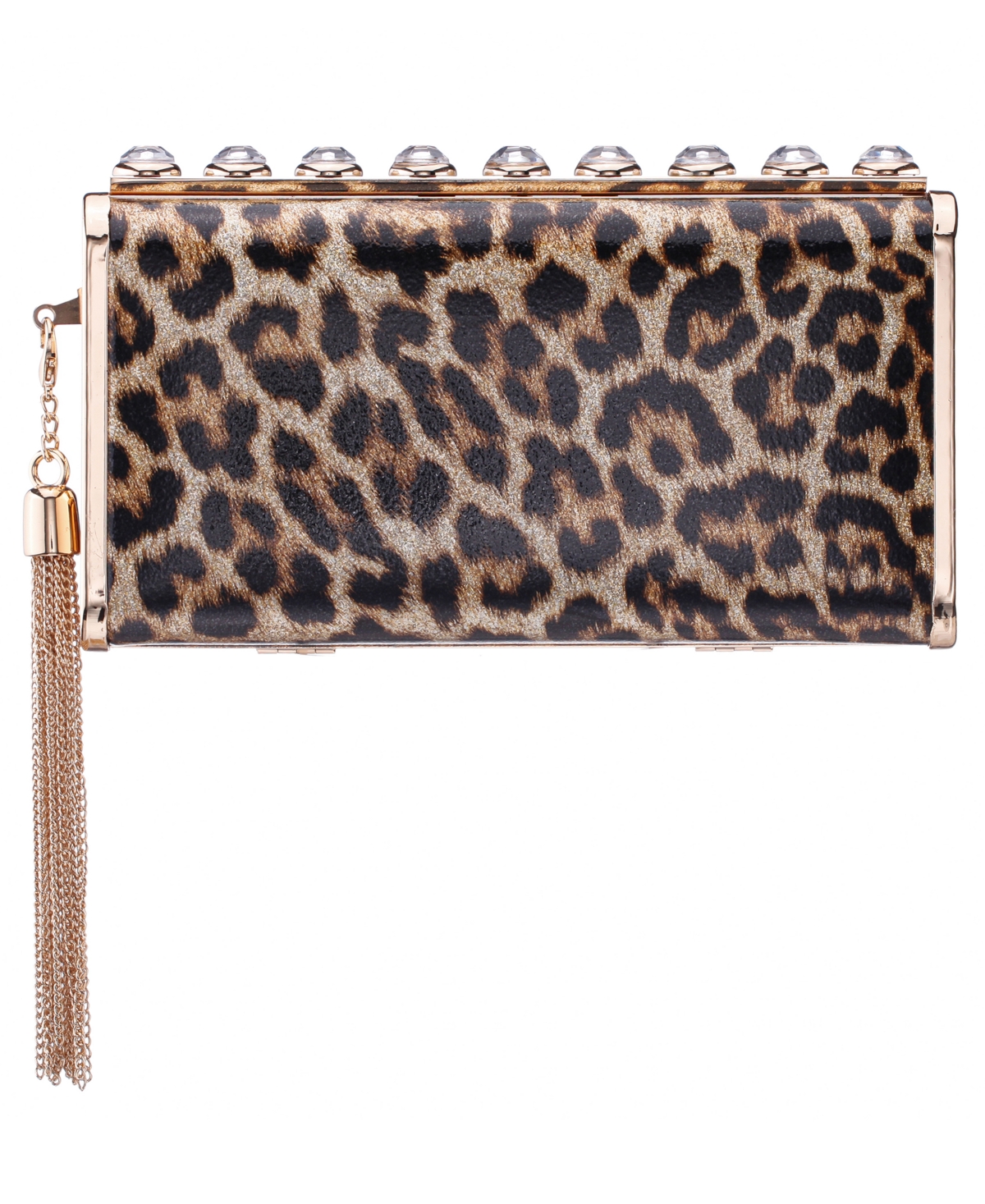 Click here for Nina Crystal Ornamented Minaudiere Tassel Lift Loc... prices