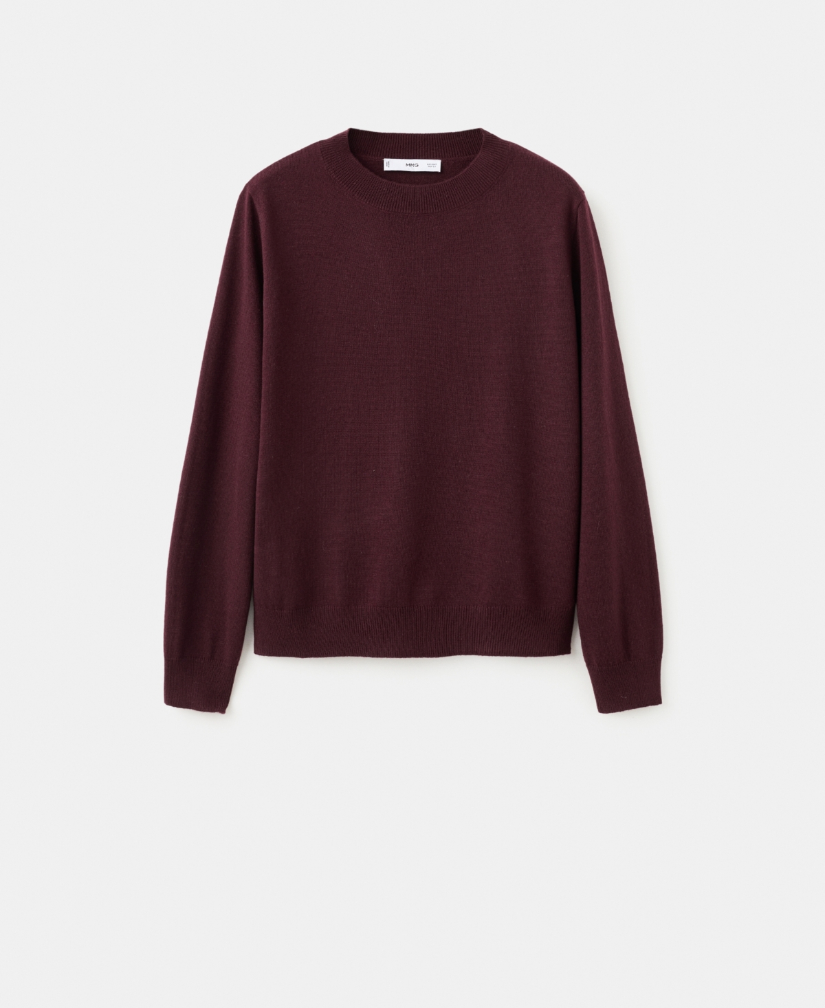 Click here for Mango Womens Round-Neck Knitted Sweater - Wine prices