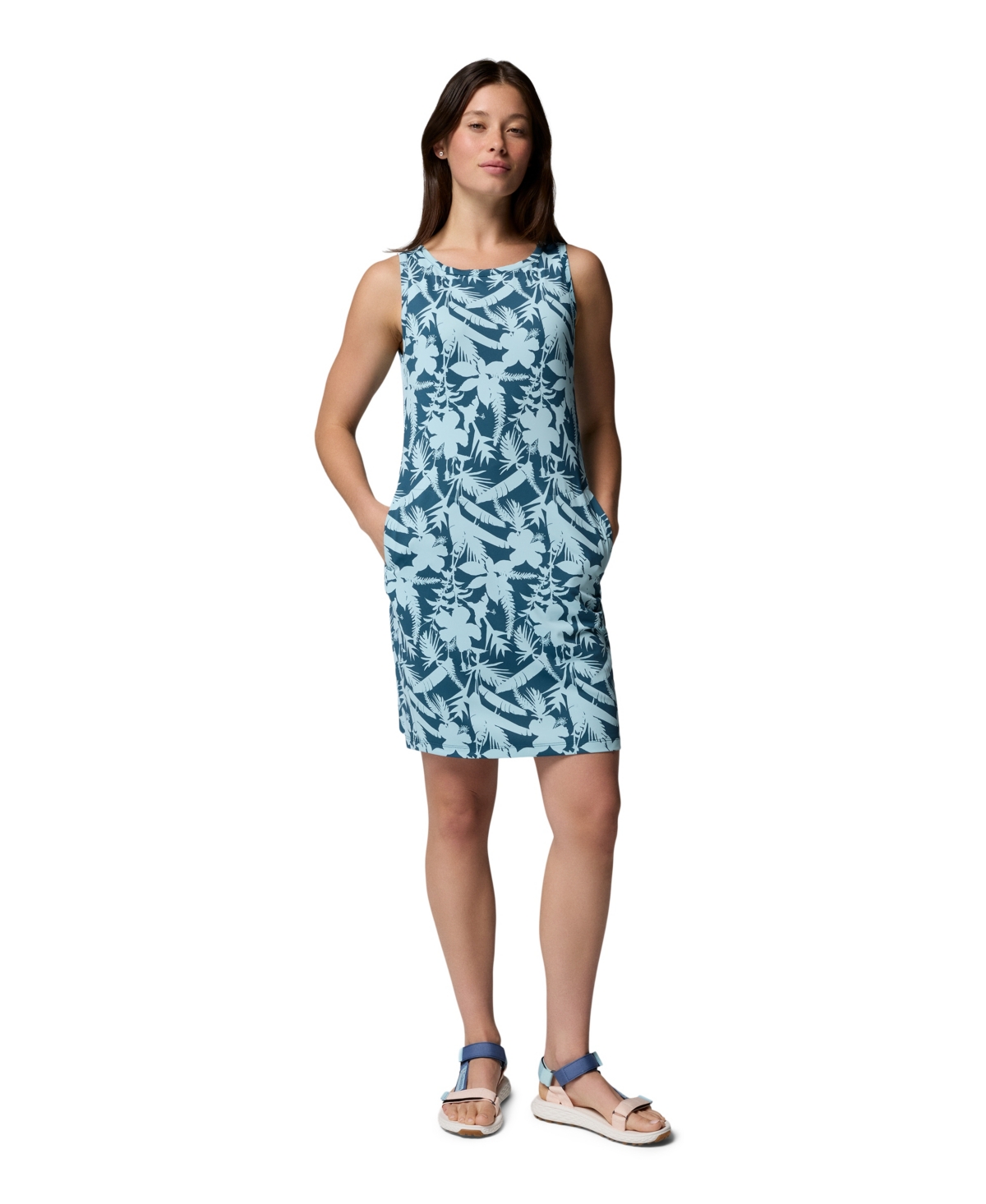 Click here for Columbia Womens Chill River Printed Dress - Everbl... prices