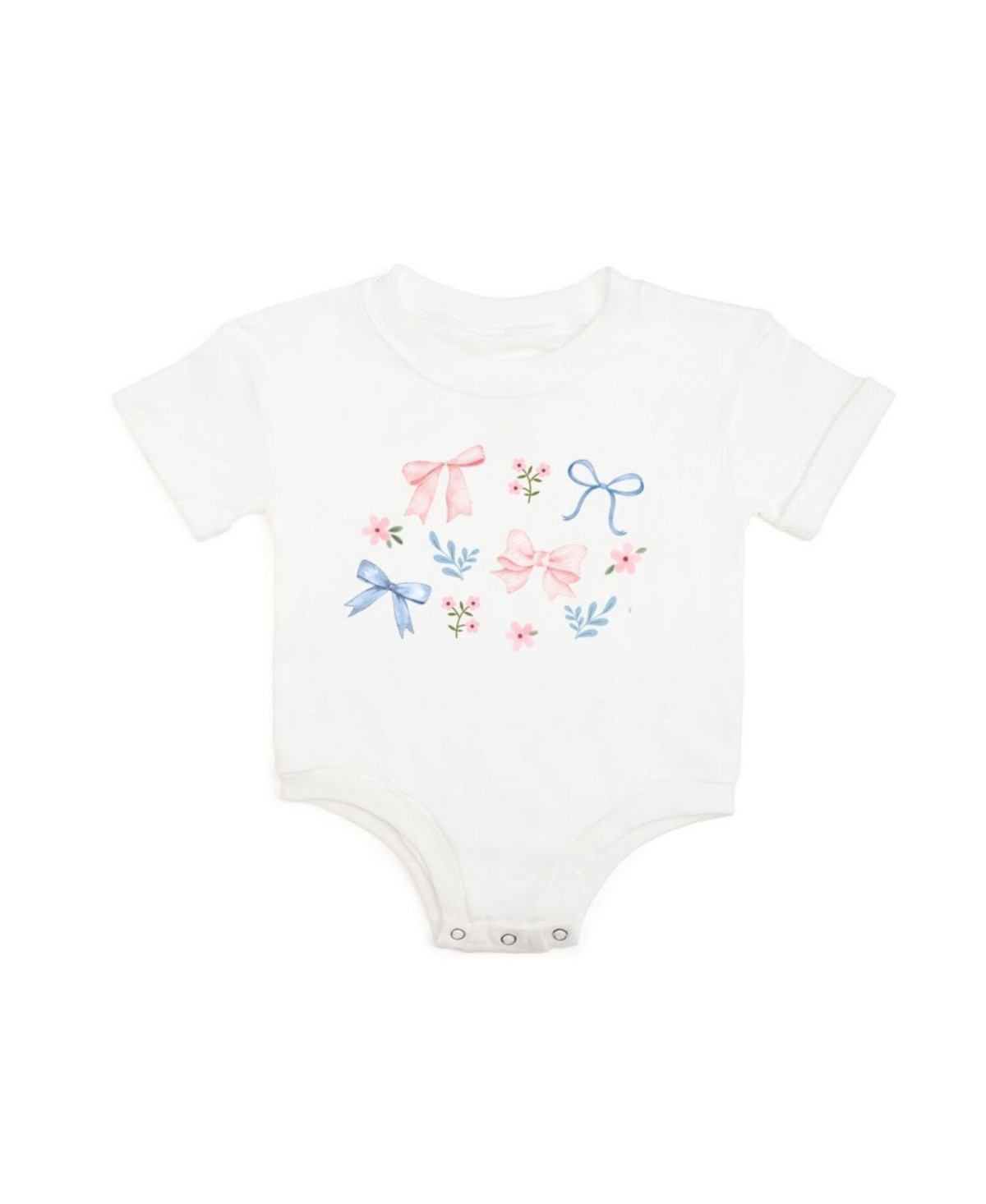 Click here for Sweet Wink Baby Girls Floral & Bow Watercolor Shor... prices