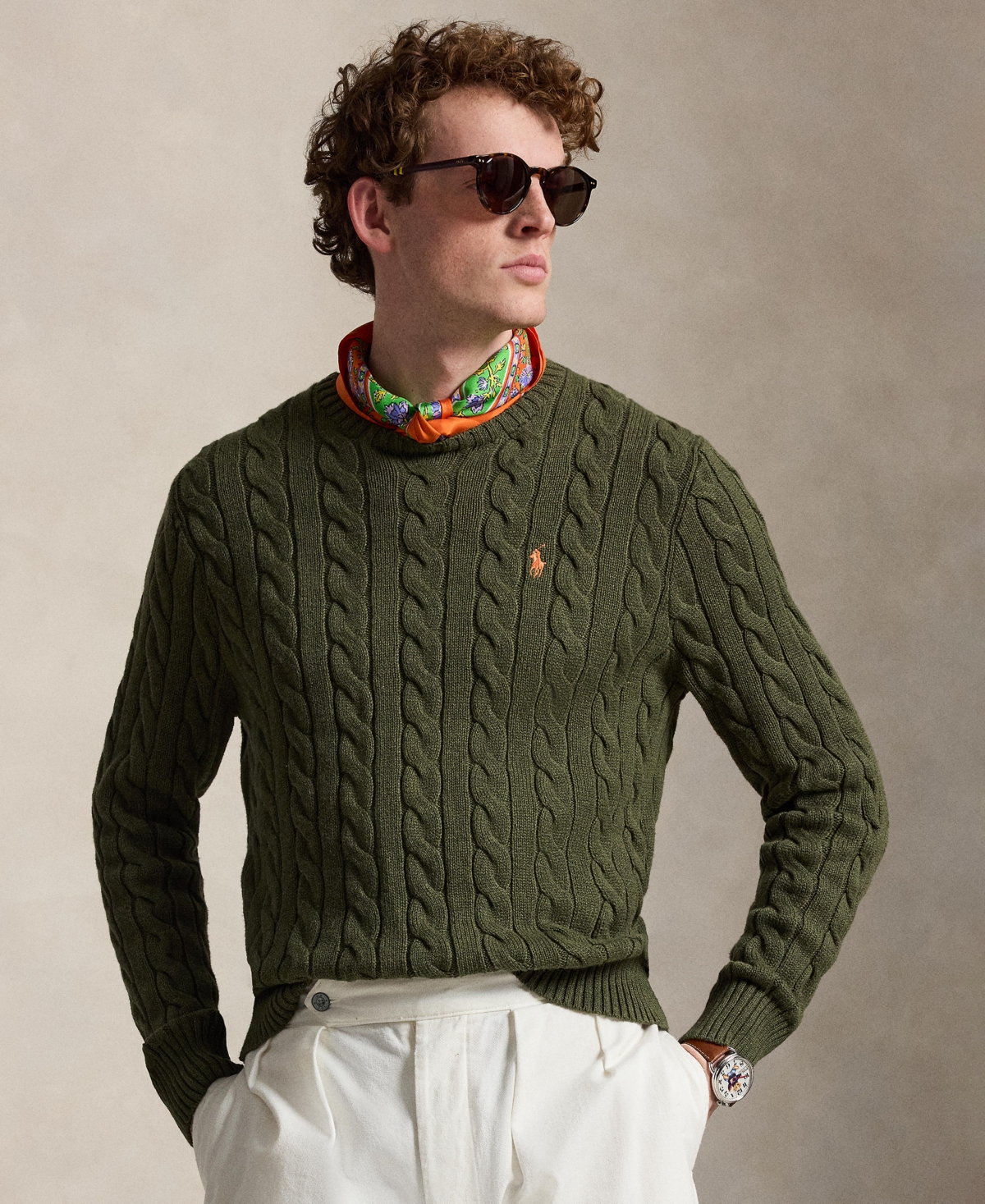 Click here for Polo Ralph Lauren Mens Cable-Knit Cotton Sweater -... prices