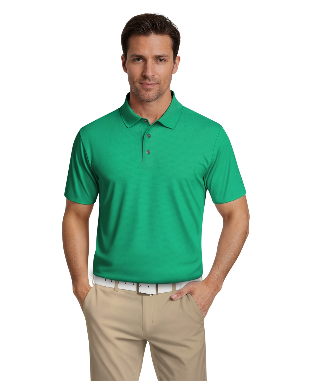 Click here for Pga Tour Mens Airflux Solid Mesh Short Sleeve Golf... prices