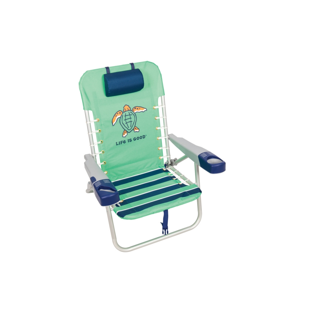 Click here for Life is Good 2 x 2 x 3 ft Beach Chair - Green prices