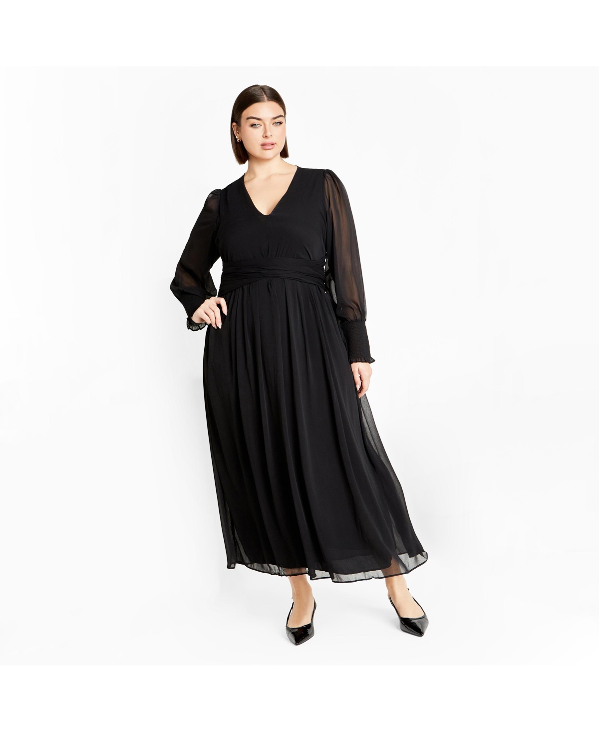 Click here for City Chic Womens Selena Maxi Dress - Black prices
