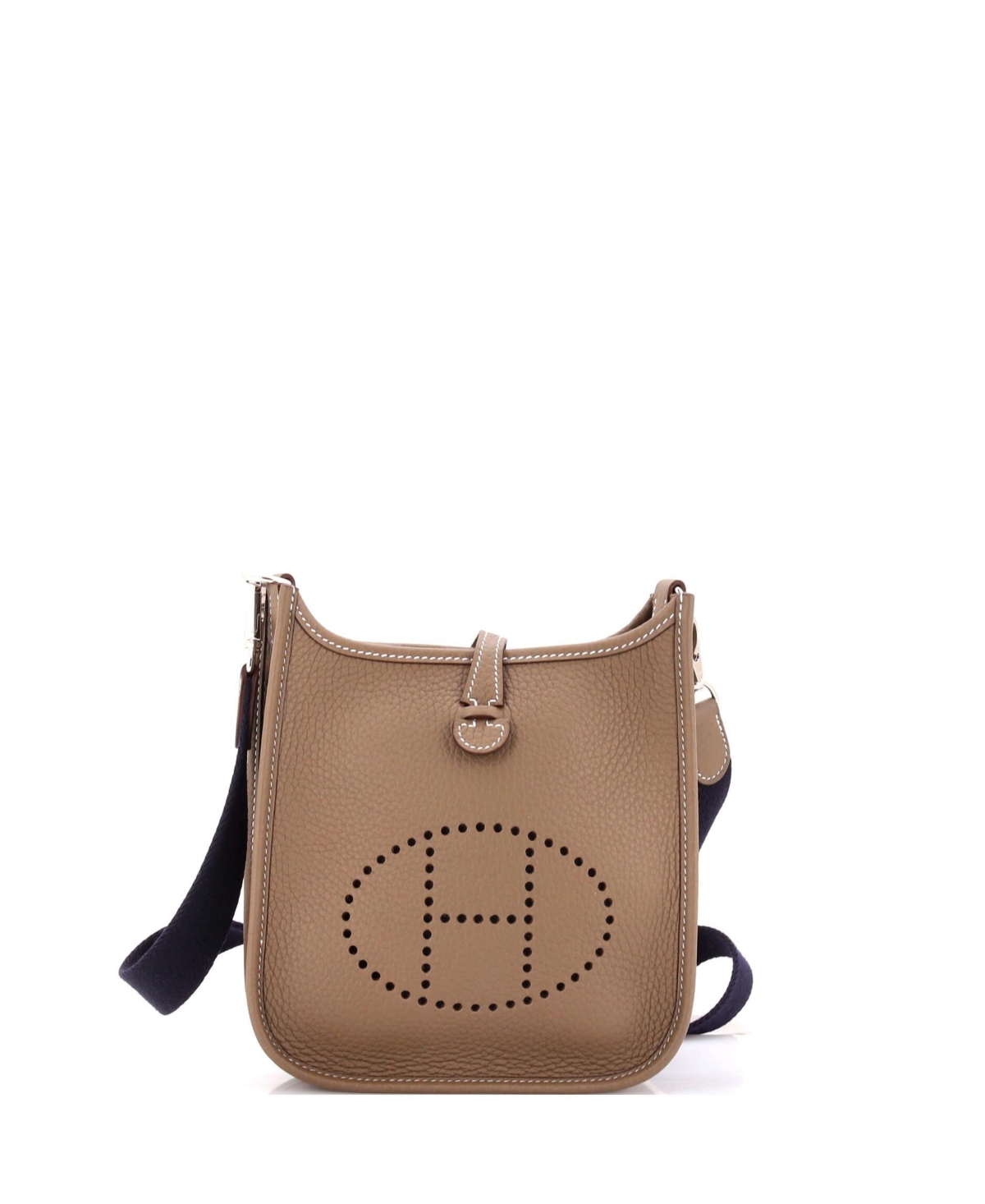 Click here for Pre-Owned HERMES Tpm Evelyne Bag Gen Iii Clemence... prices