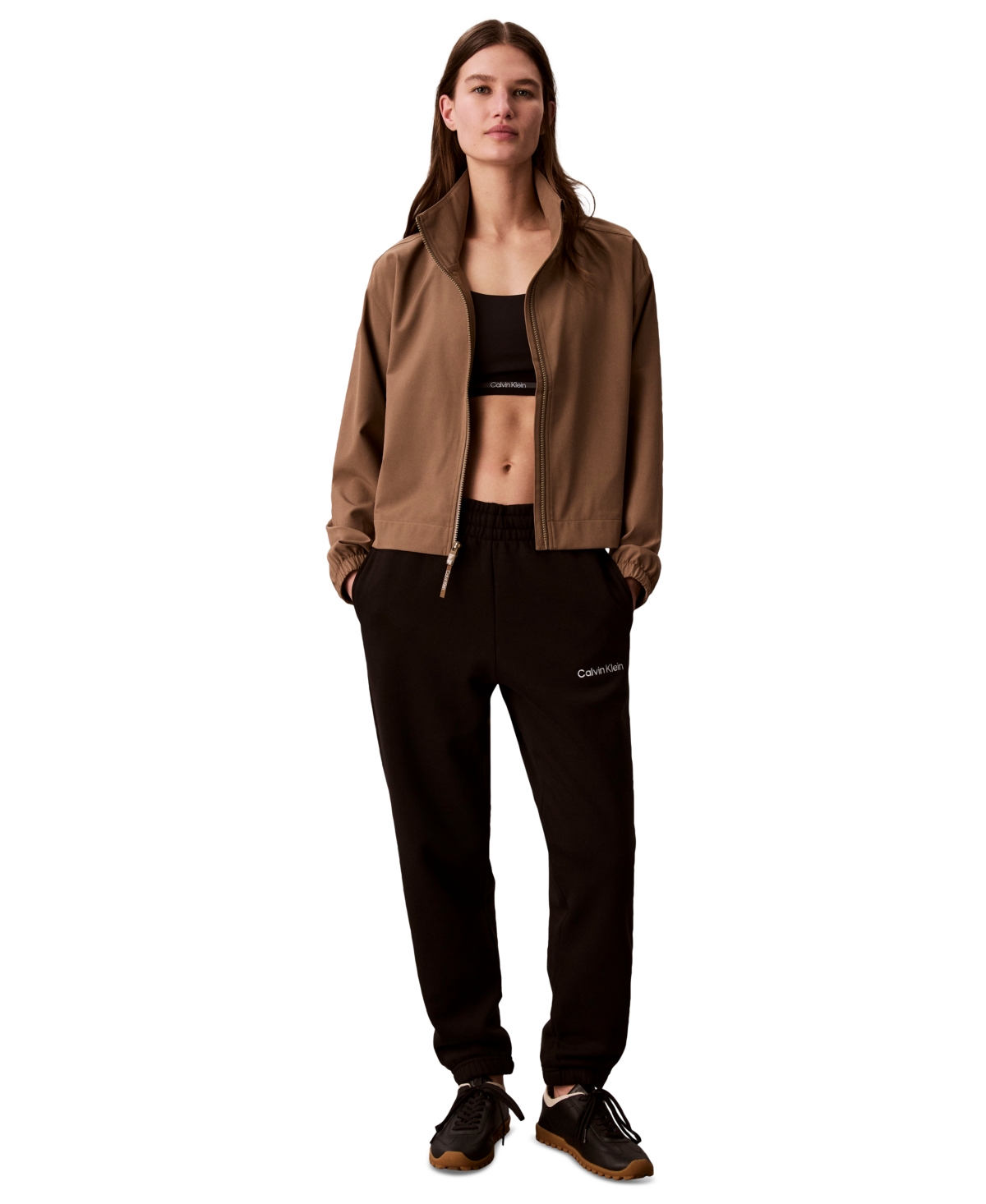 Click here for Calvin Klein Performance Womens Brushed French Ter... prices