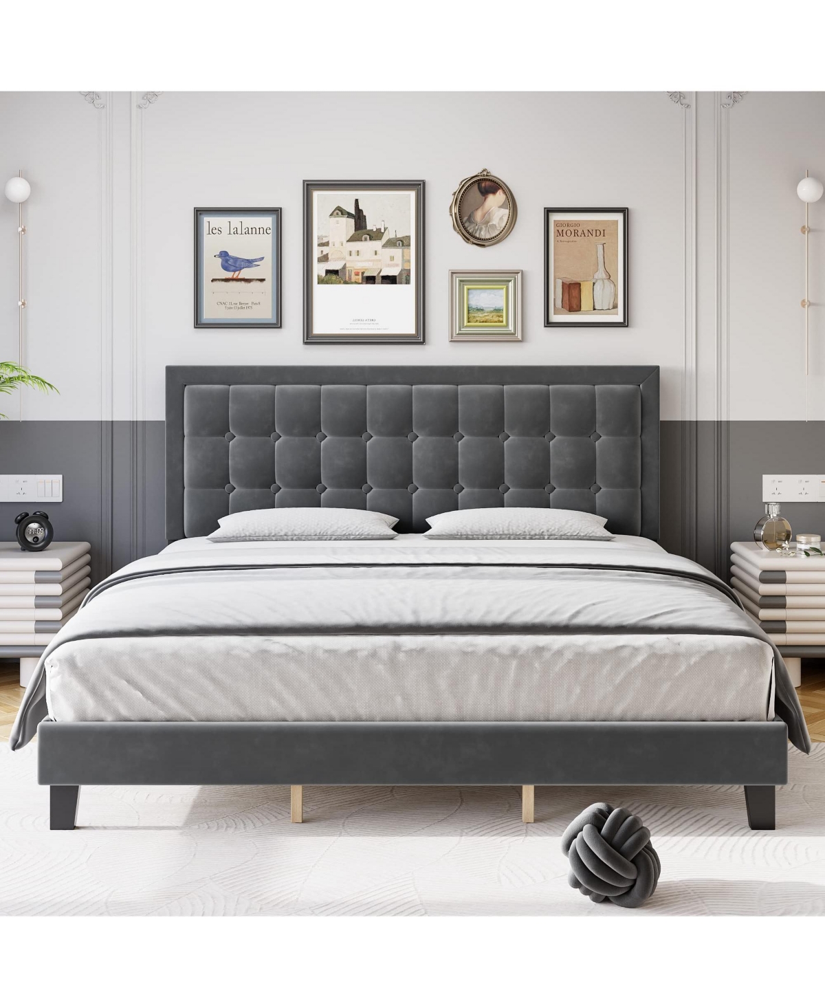 Click here for gaomon Queen Bed Frame with Adjustable Linen Butto... prices