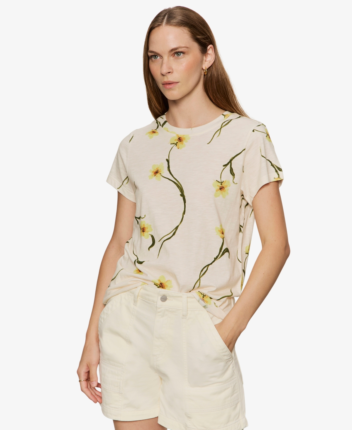 Click here for Sanctuary Womens Perfect Pull On T-Shirt - Lemon M... prices