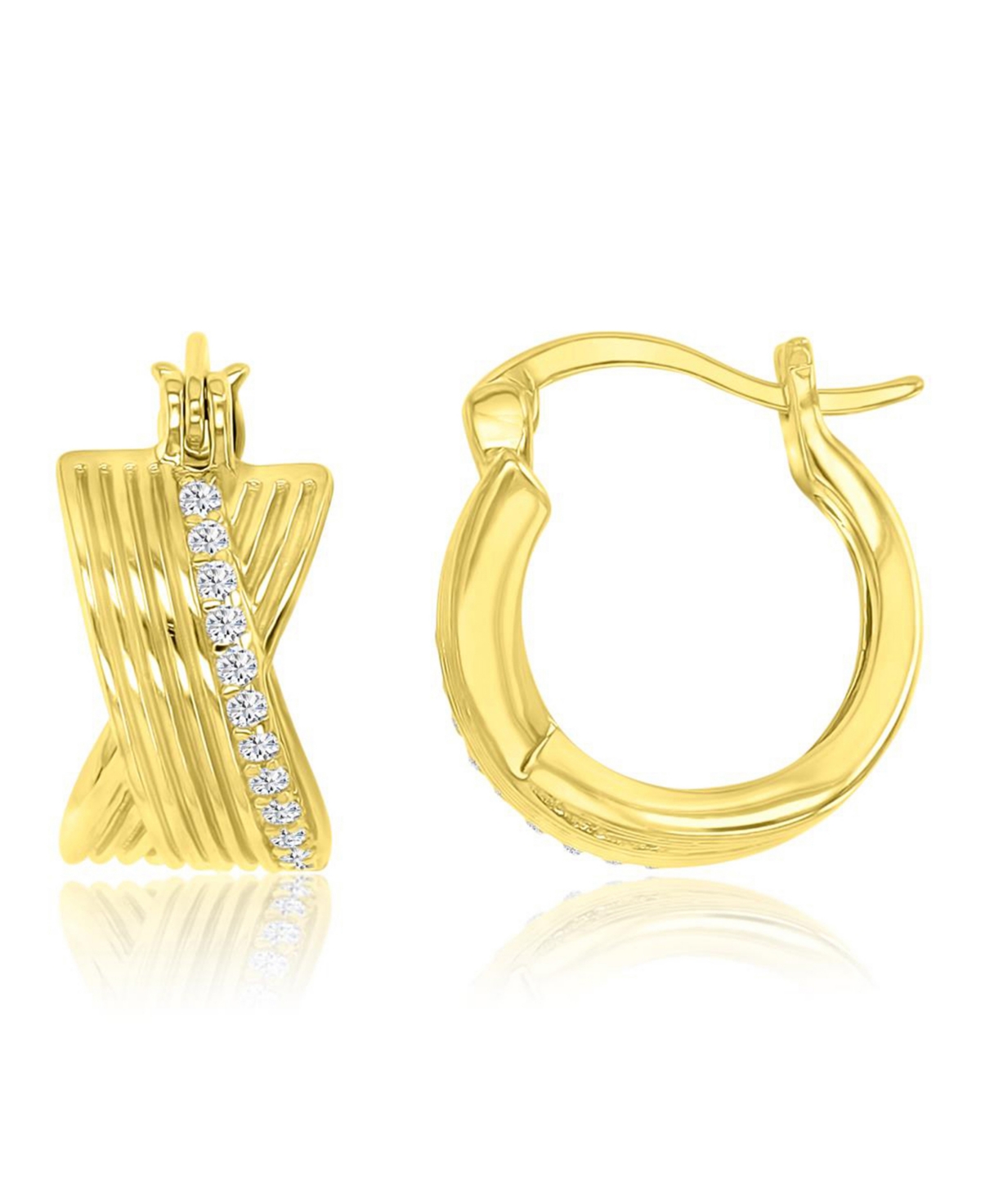 Click here for Macys Cubic Zirconia (0.28 ct. t.w.) Rhodium Over... prices