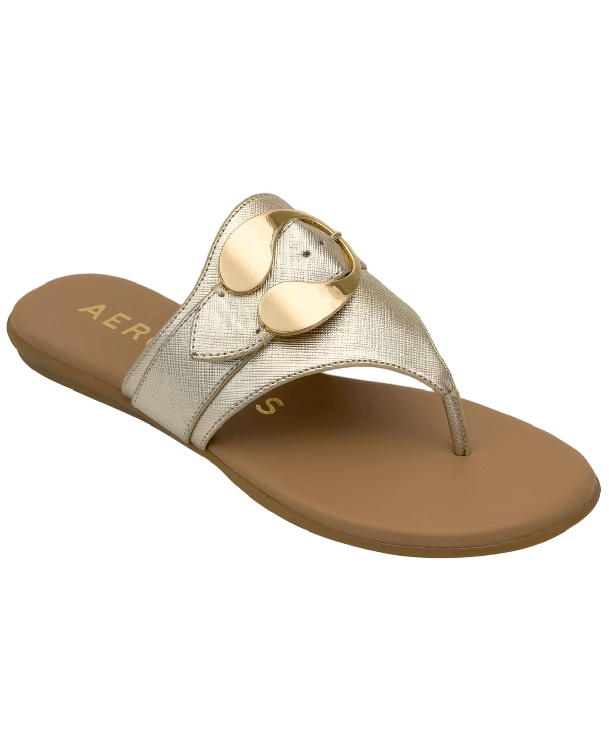 Click here for Aerosoles Womens Glam Slip-On Flat Sandals - Soft... prices