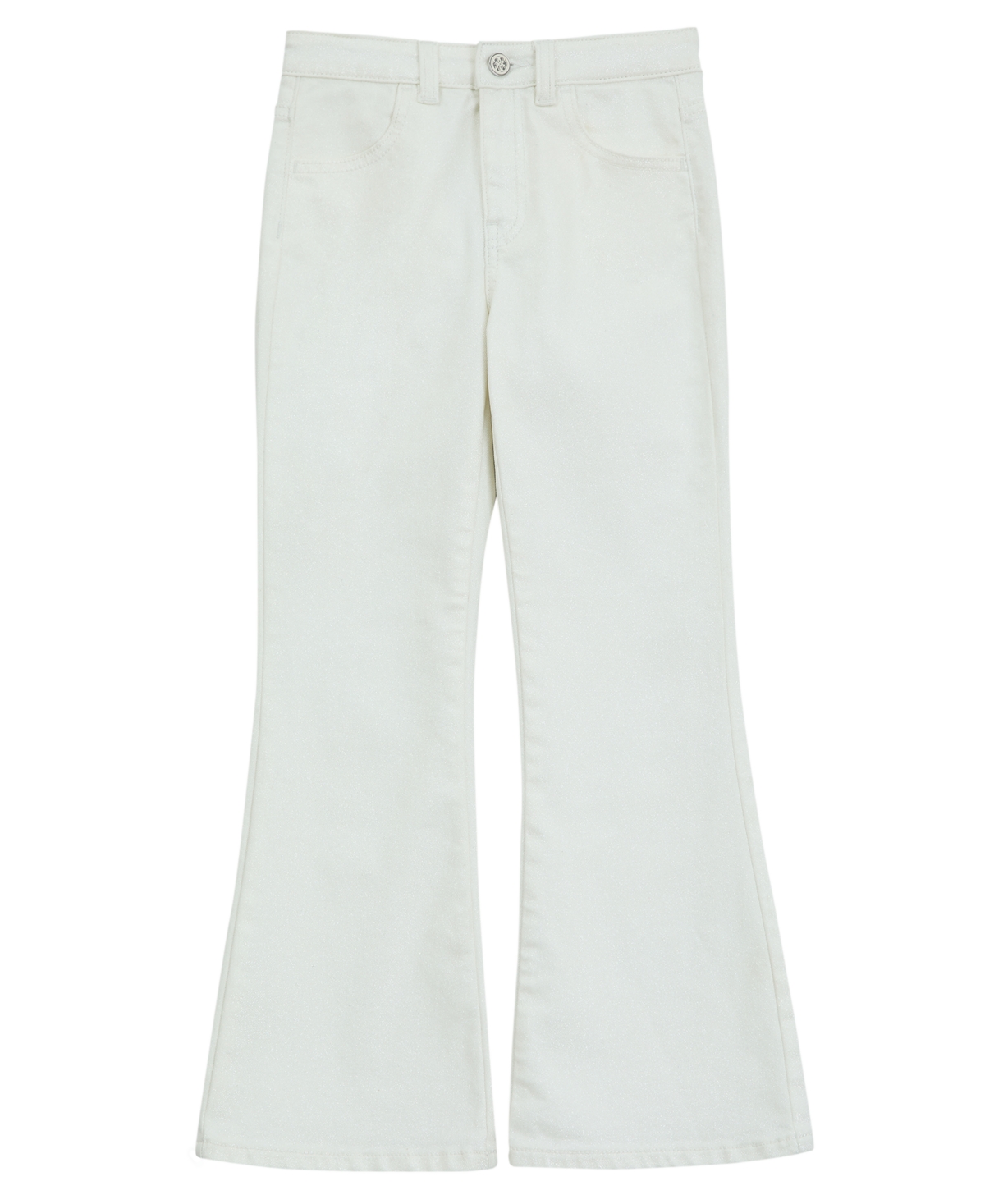 Click here for Guess Girls 7-16 Stretch Lurex Bull Jeans - White prices