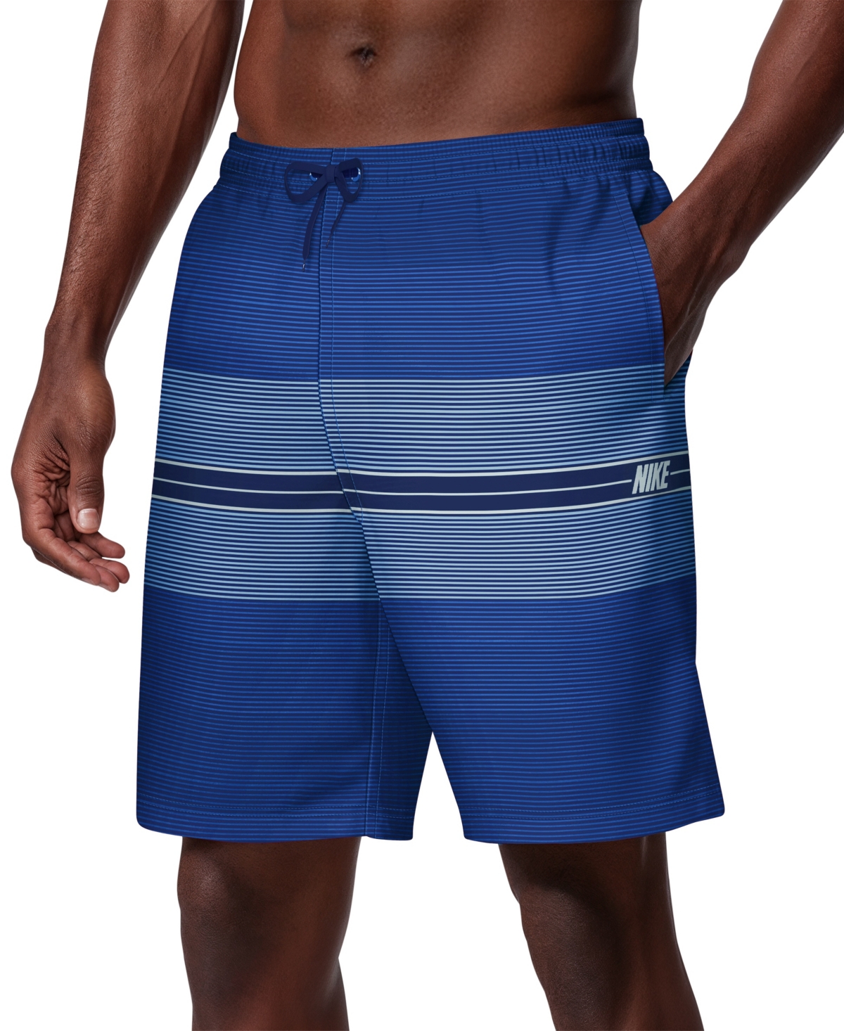 Click here for Nike Mens Breaker Stripe 9 Volley Swim Short - Mid... prices