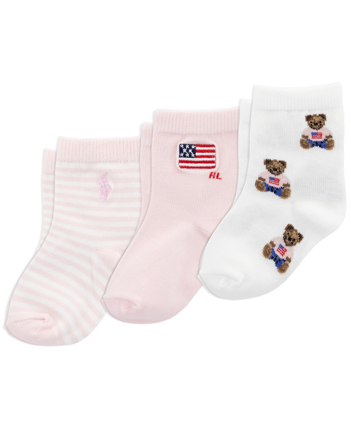 Click here for Polo Ralph Lauren Baby Girls Americana Bear Socks... prices