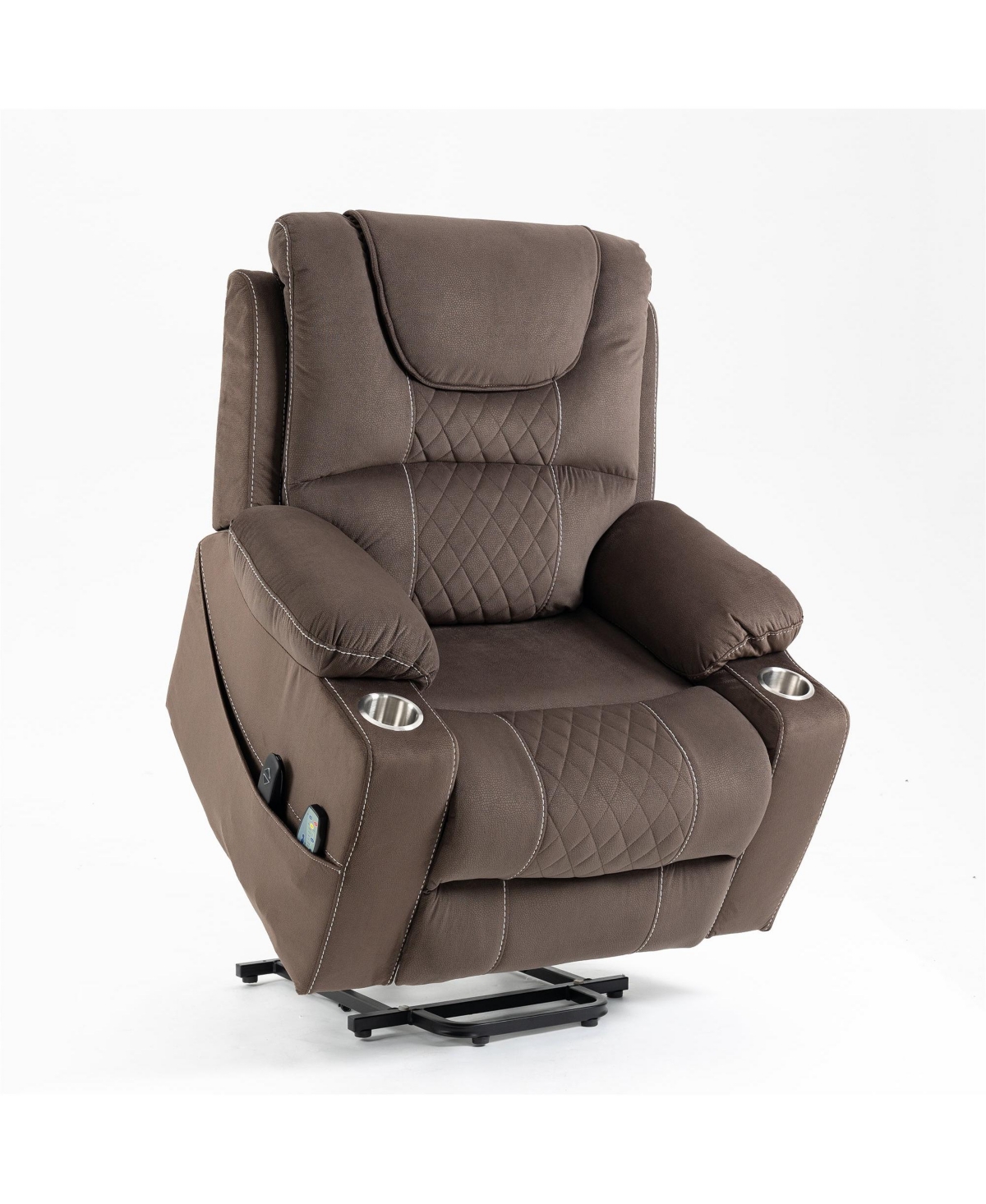 Click here for Boyel Living Velvet Recliner Chair with 2 Cup Hold... prices