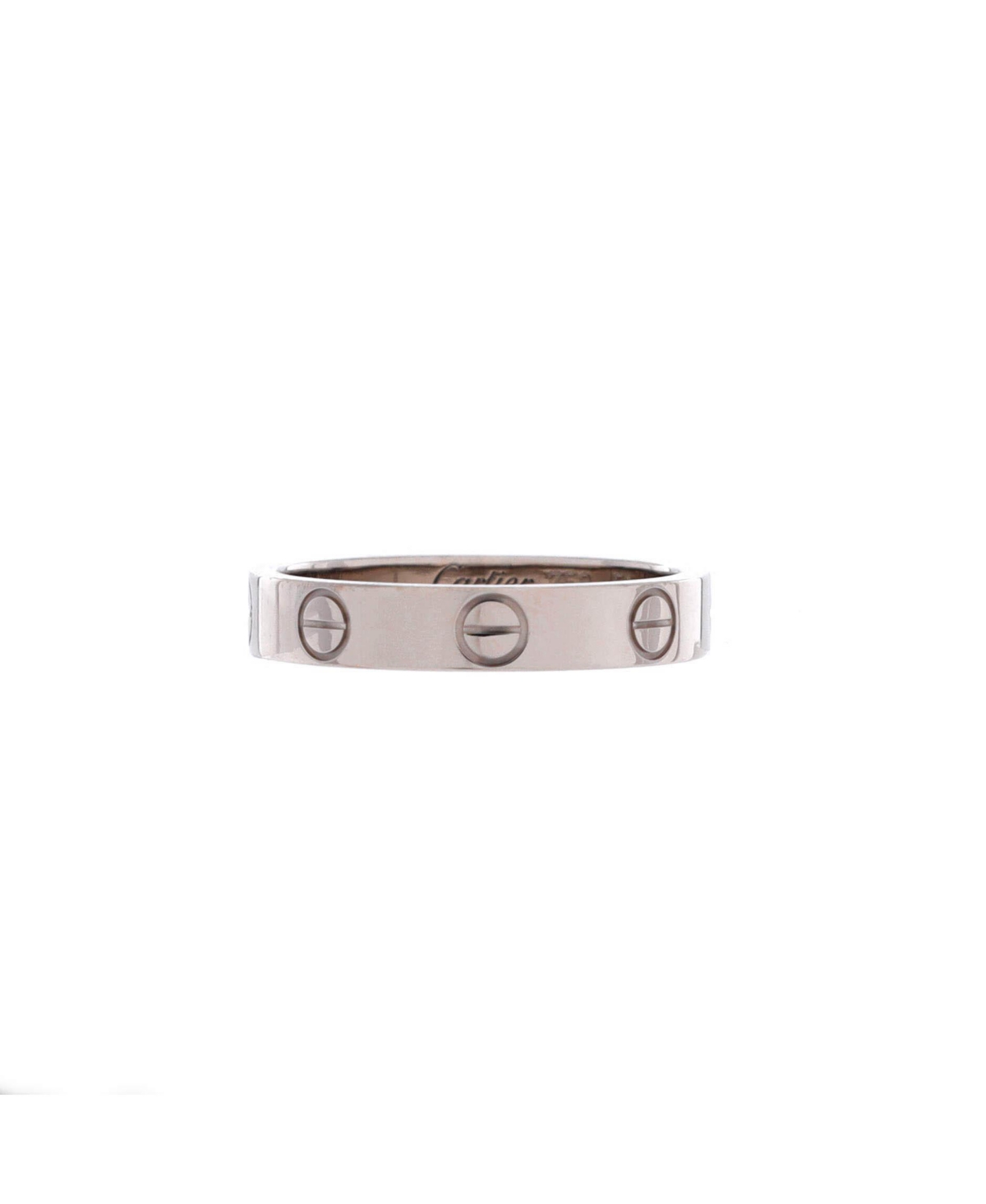 Click here for Pre-Owned Cartier Love Wedding Band Ring - 18k whi... prices